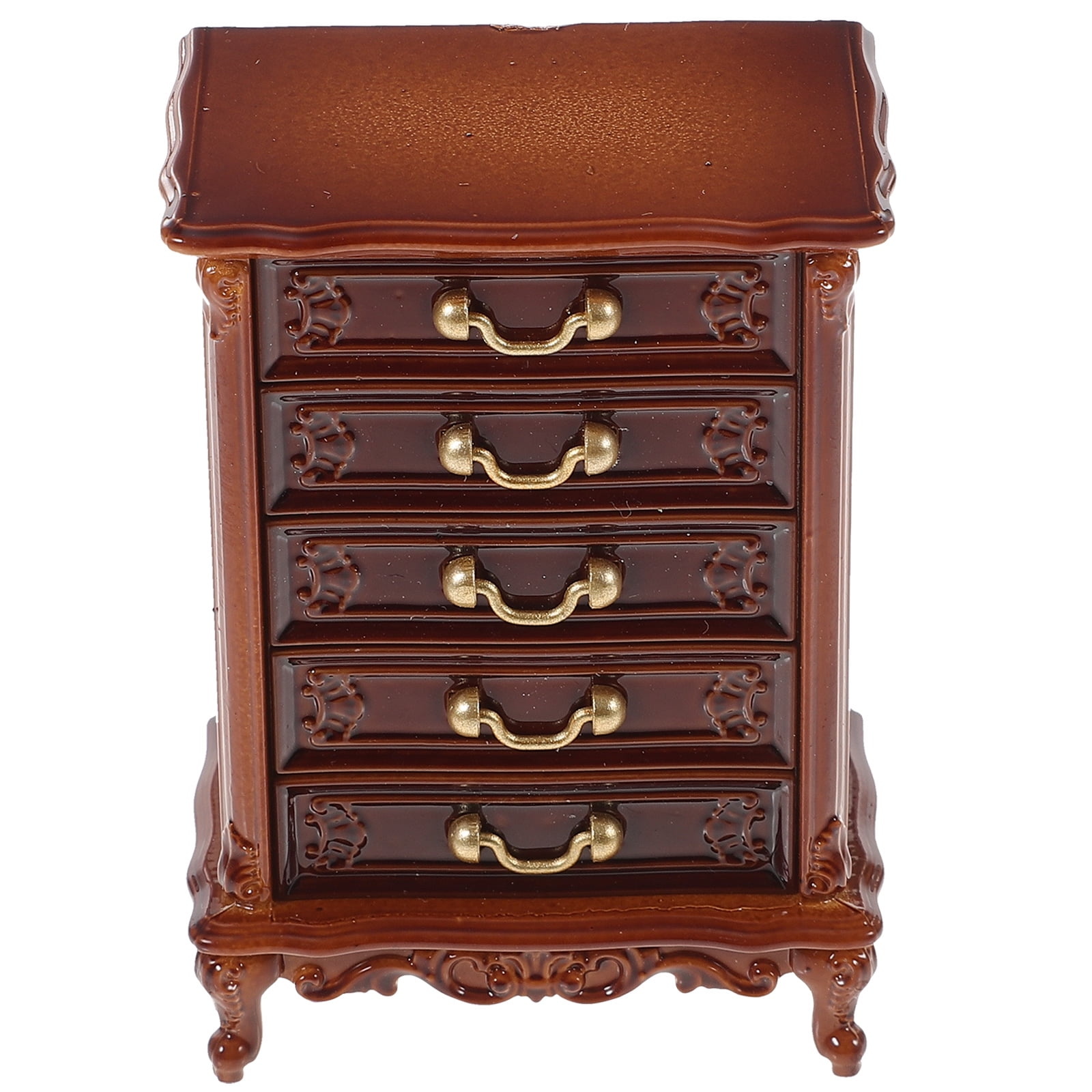 Mini House Tiny Furniture Artificial Miniature Wooden Cabinet Kids ...