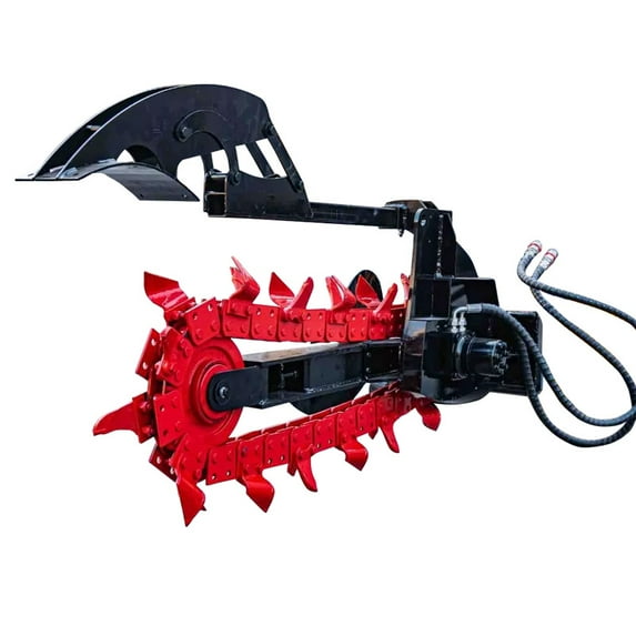 Mini Hydraulic Trencher Attachment For Skid Steer Loader Trencher ...
