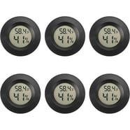 7pcs Round Digital Humidity Gauge Monitor Reptile Terrarium Greenhouse ...