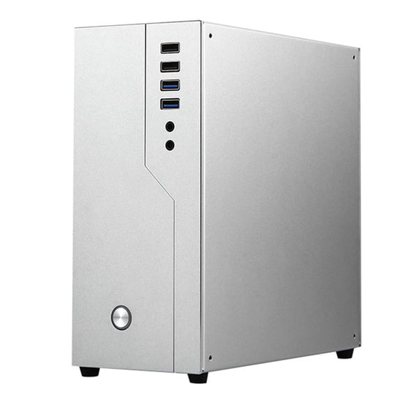 Mini ITX Computer Case All Aluminum Soft HTPC Office Single Slot PCIE ...