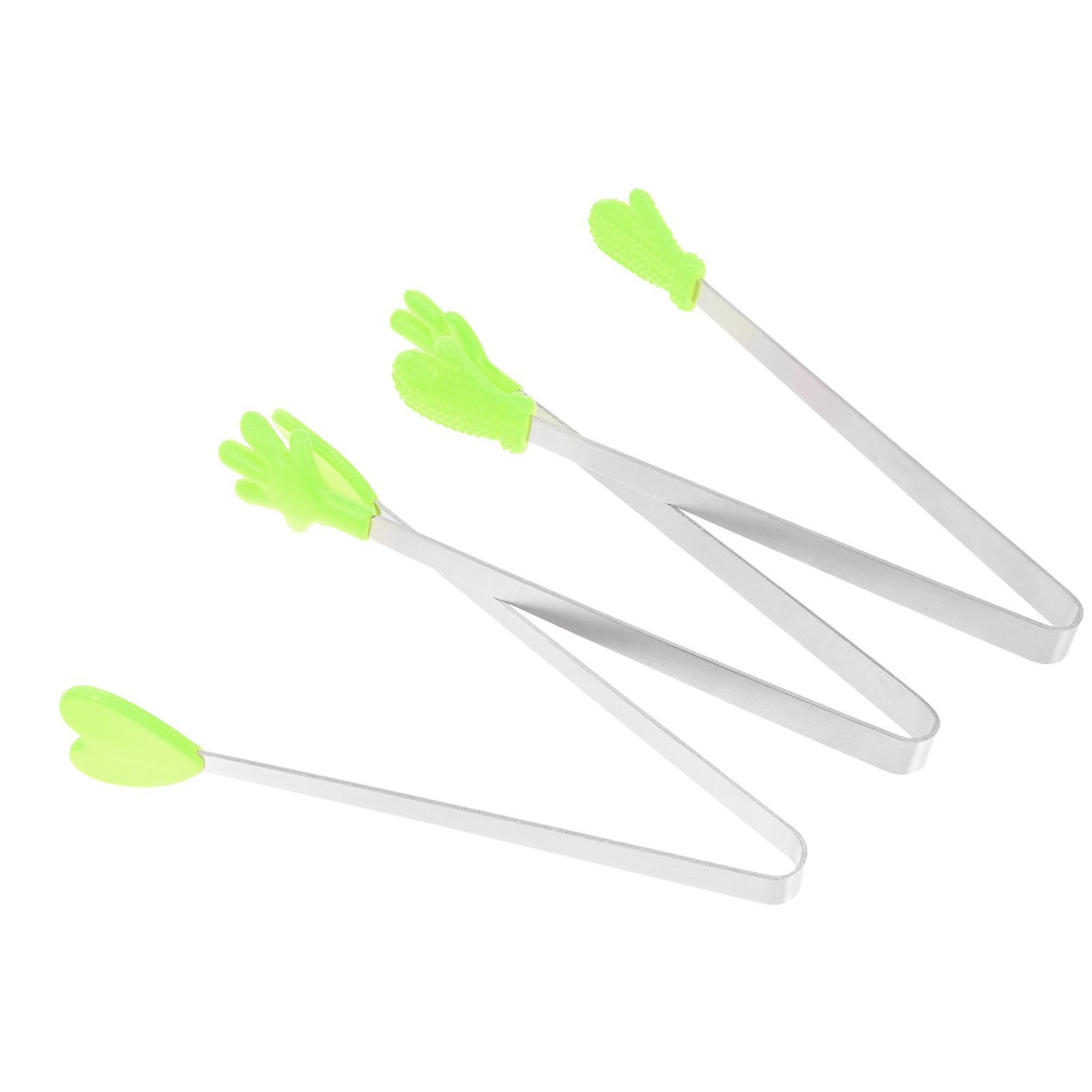 Mini Ice Clips Bread Tong Silicone 3 Pcs Cube Tongs Silica Gel Food ...