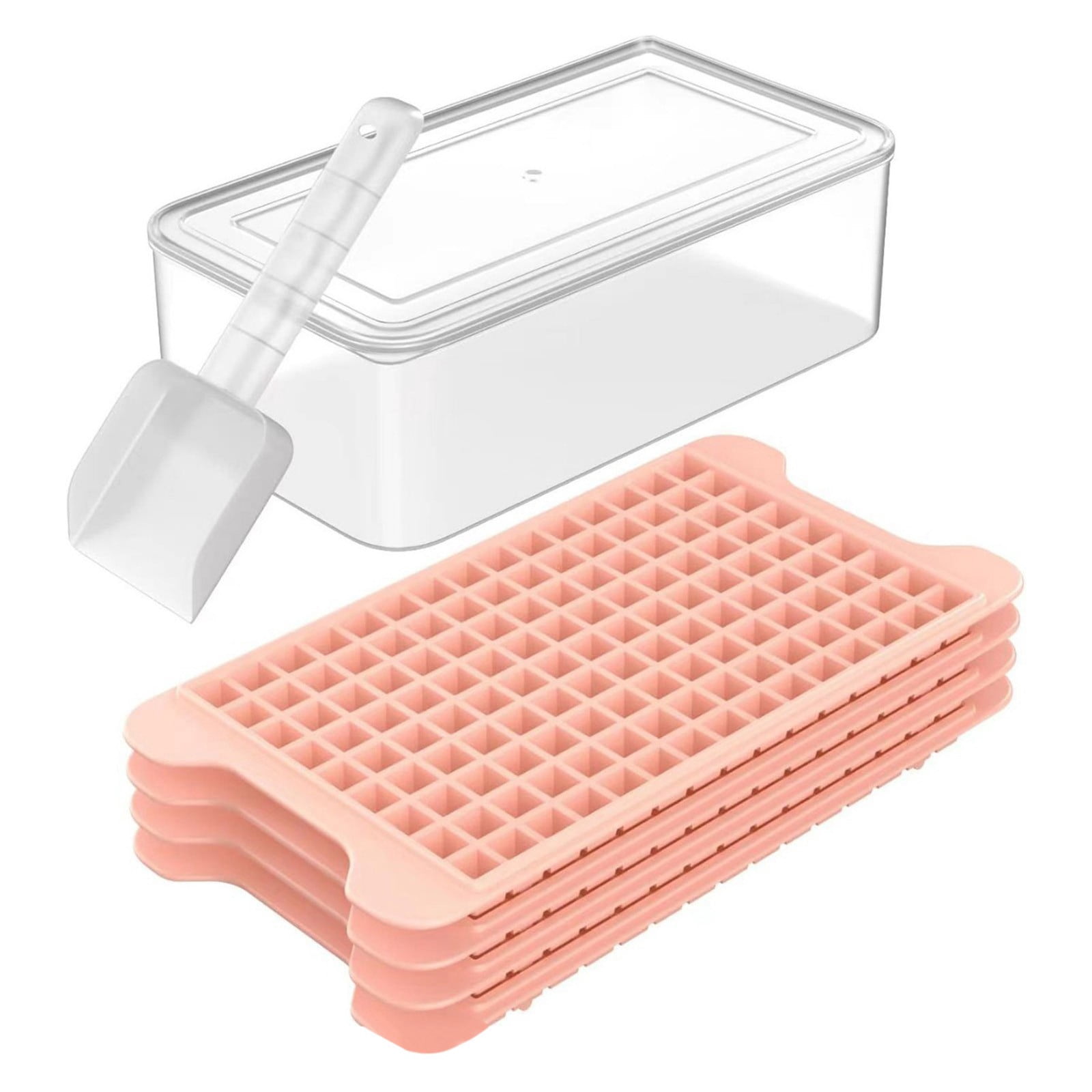 Mini Ice Cube Tray for Freezer Nugget Ice Cube Tray with Bin - Crushed ...