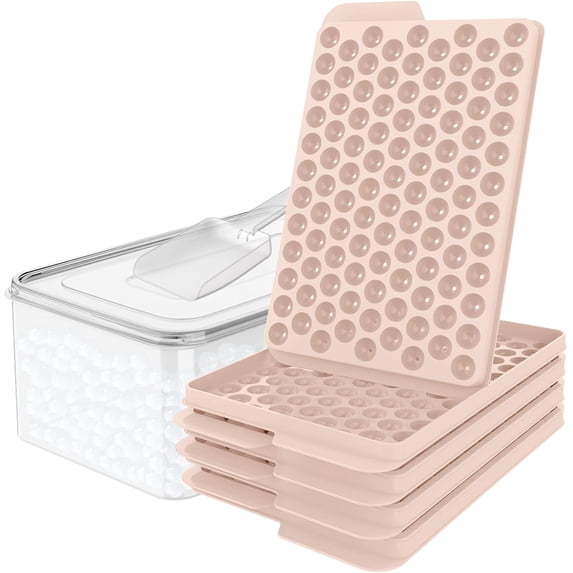 Mini Ice Cube Trays, 0.55” Tiny Pebble Ice for Iced Coffee & Cocktails ...