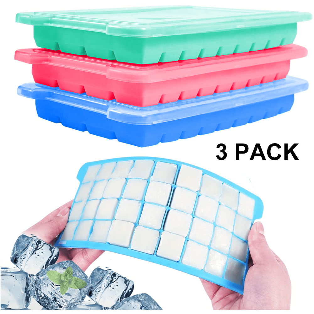 Mini Ice Cube Trays, Whiskey Ice Cube Tray Flexible And Easy Clean For ...