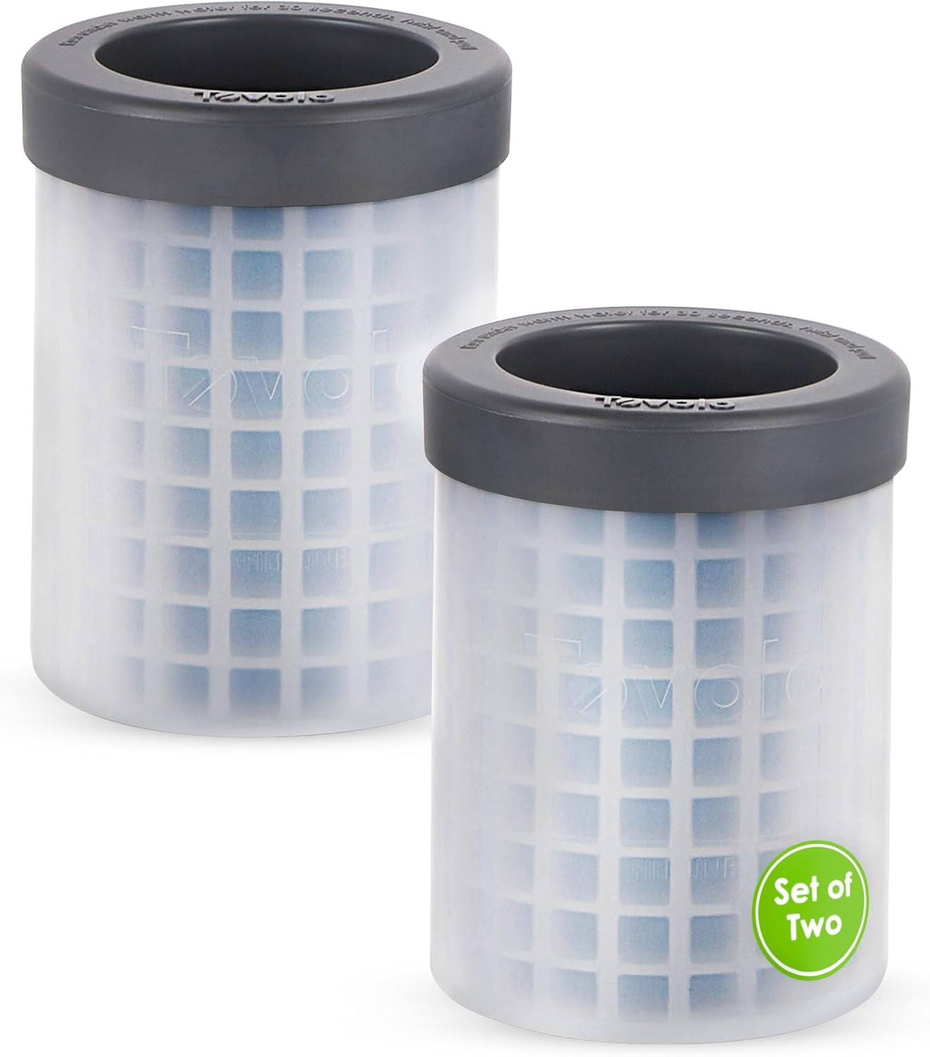 Mini Ice Cylinder Set of 2 – Easy Squeeze and Release Mini Ice, BPA ...