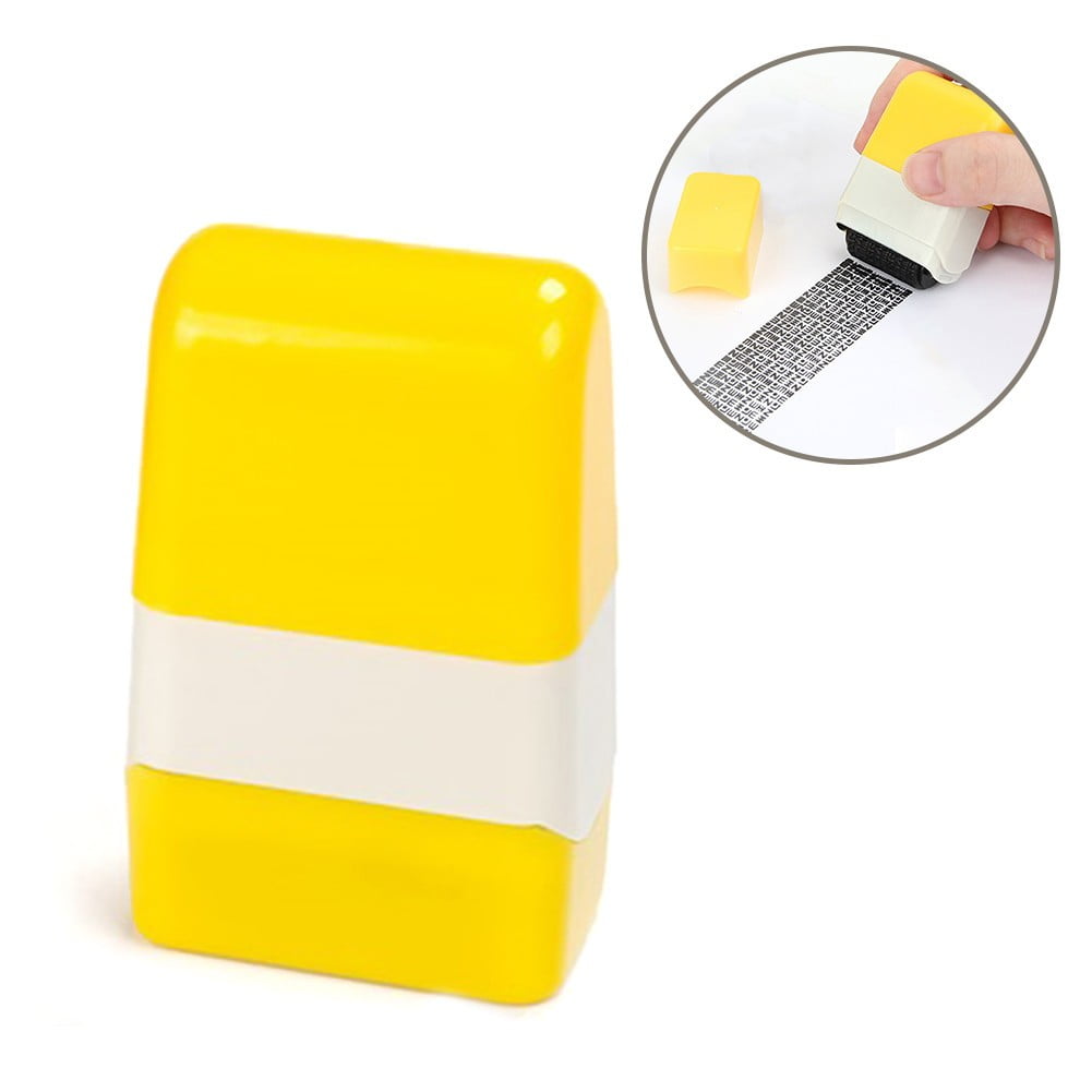 Mini Identity Cover Eliminator Self-Inking Erase Roller Stamps ...