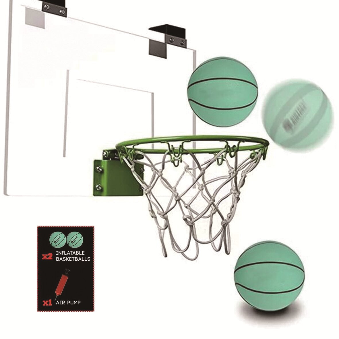 Mini Indoor Basketball Hoop Glow in The Dark Set for Door & Wall, with ...