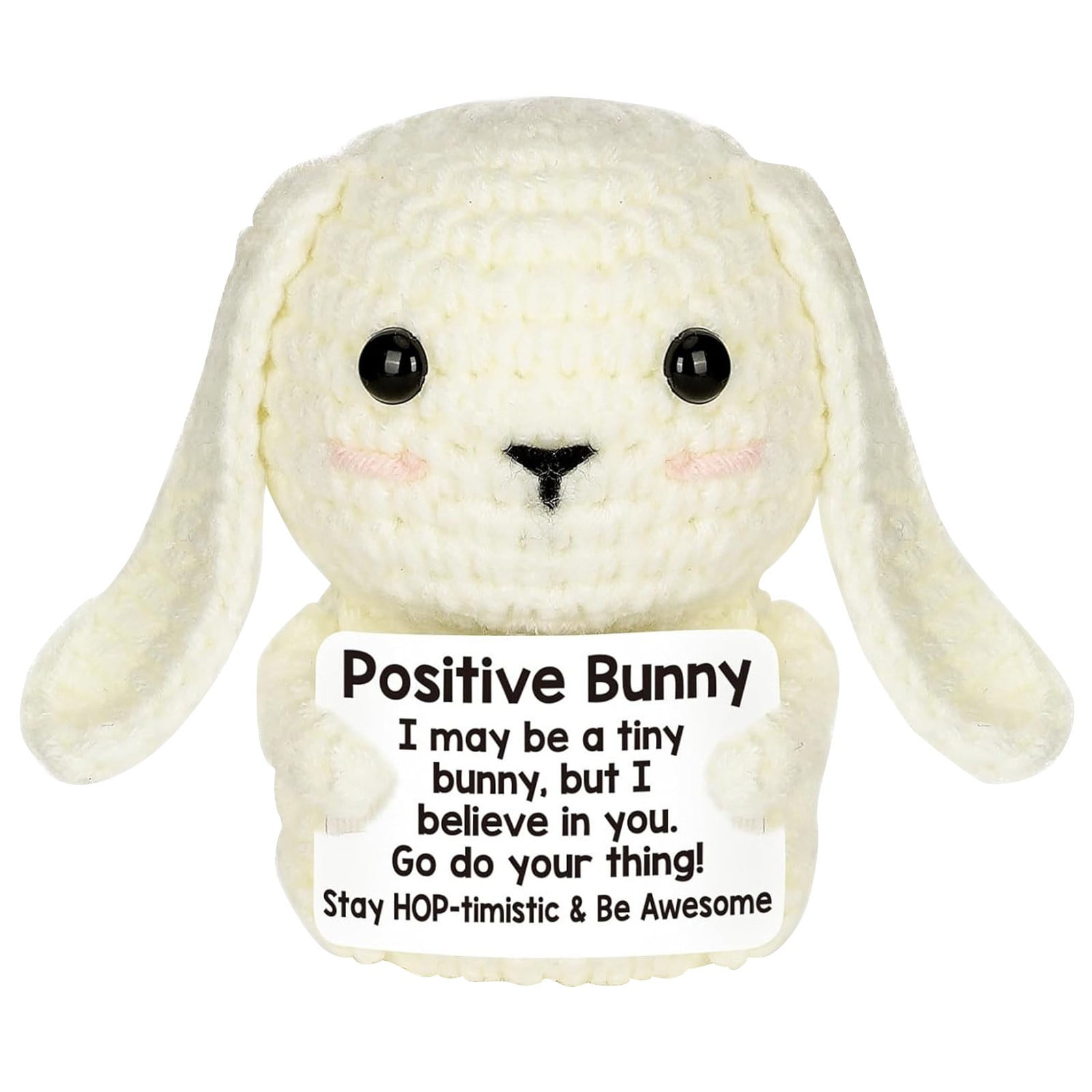 Mini Inspirational Positive Crochet Animals Bunny Easter Basket ...