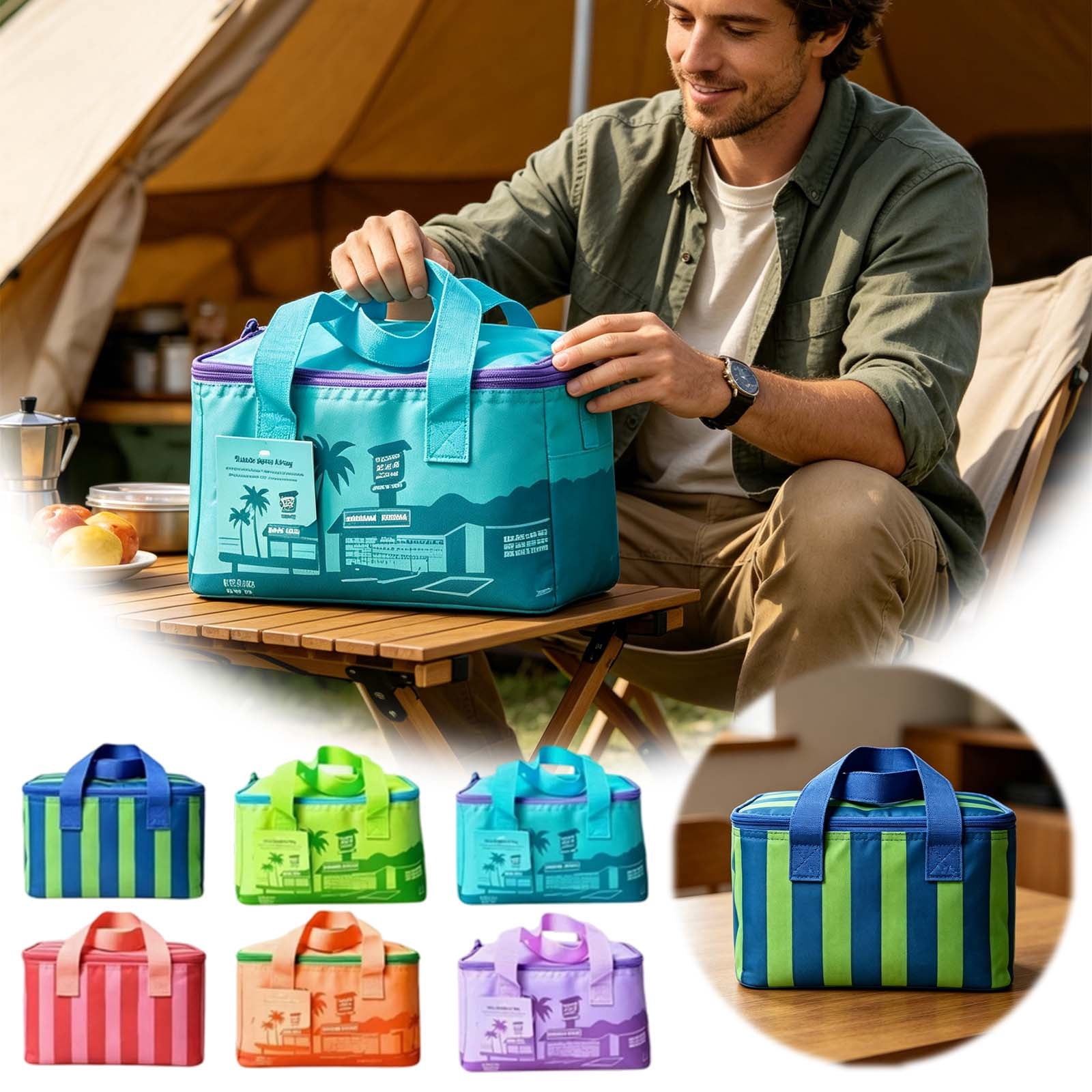 Mini Insulated Tote Bags 2026 LIMITED EDITION - 6PC - Small Leakproof ...