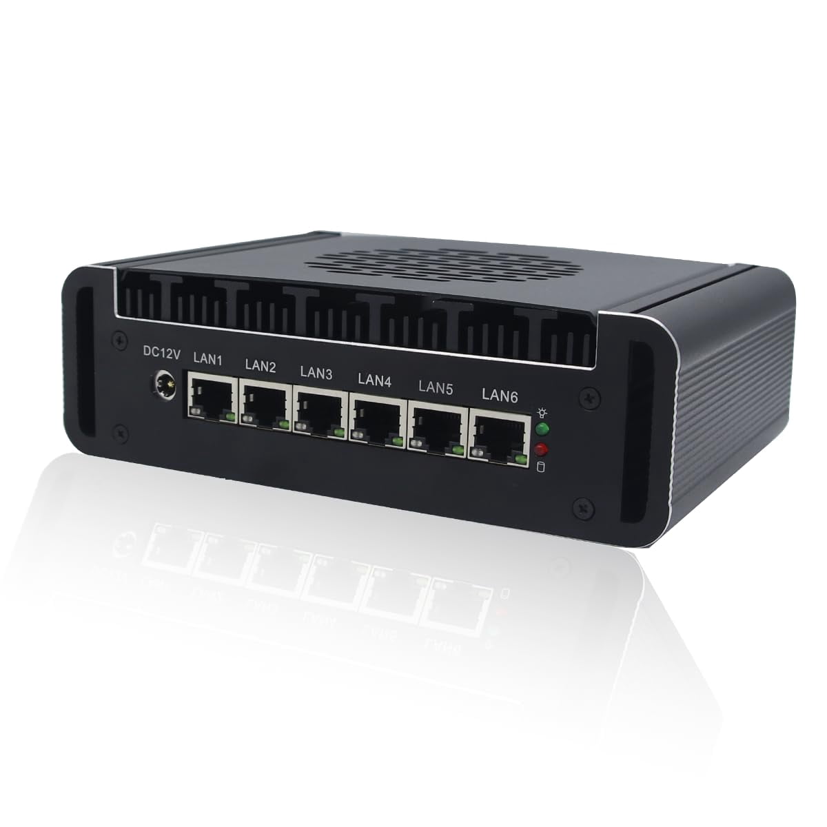 Mini Intel N100 Industrial Mini PC with 8GB DDR5, 128GB M.2 NVME SSD, 6 ...
