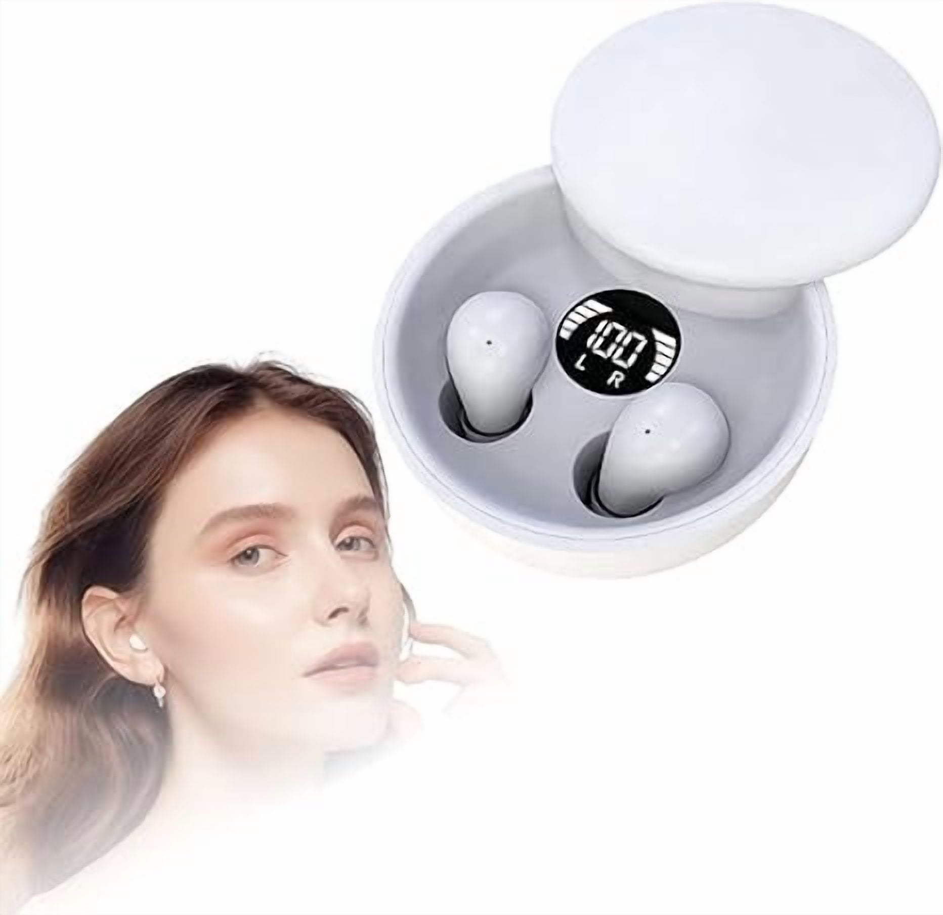 Mini Invisible Headphones Bluetooth, 2025 New Noise Cancelling ...