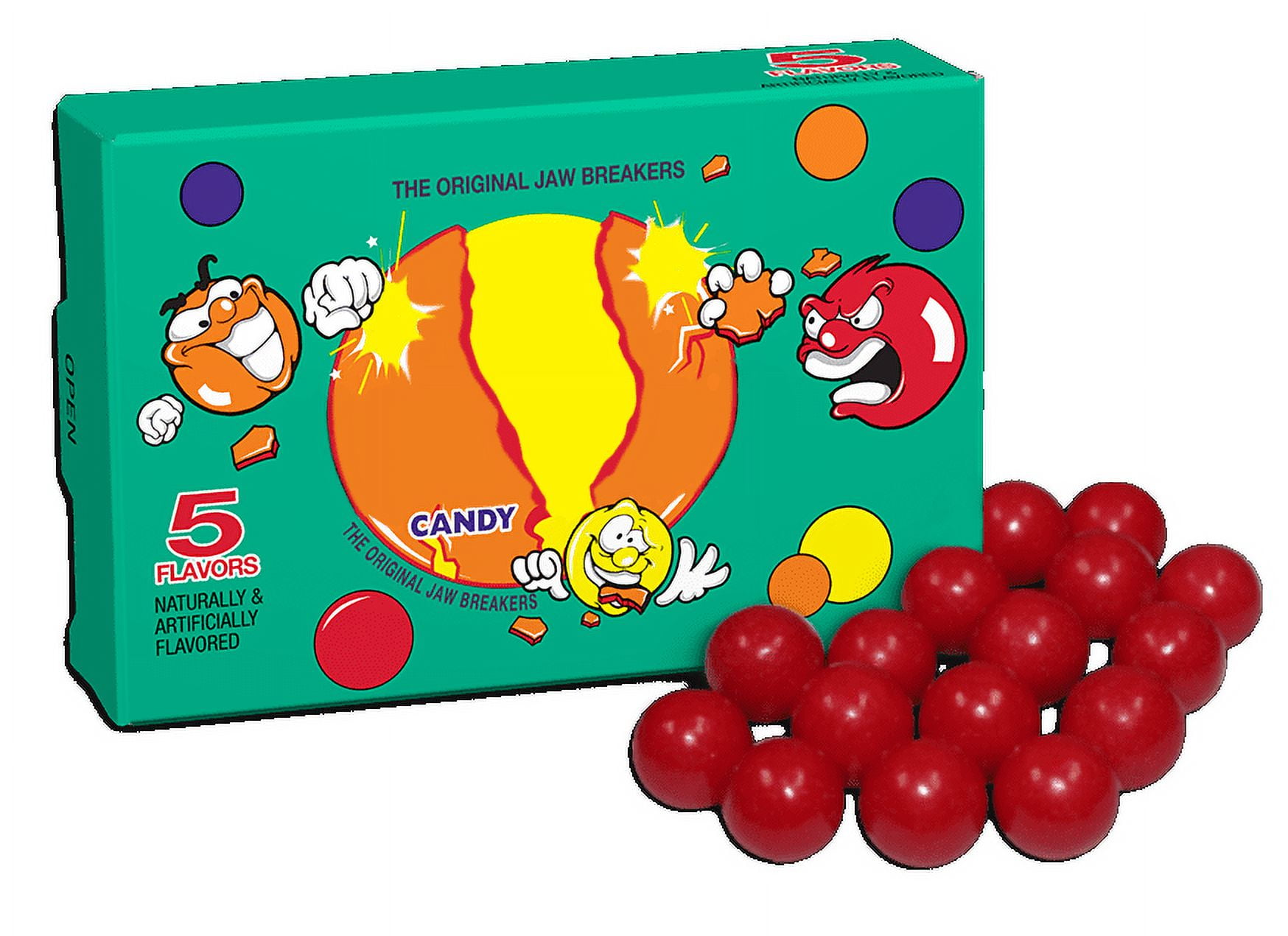 Mini Jaw Busters Jawbreakers Cherry 3 lb. Bulk Bag - Walmart.com