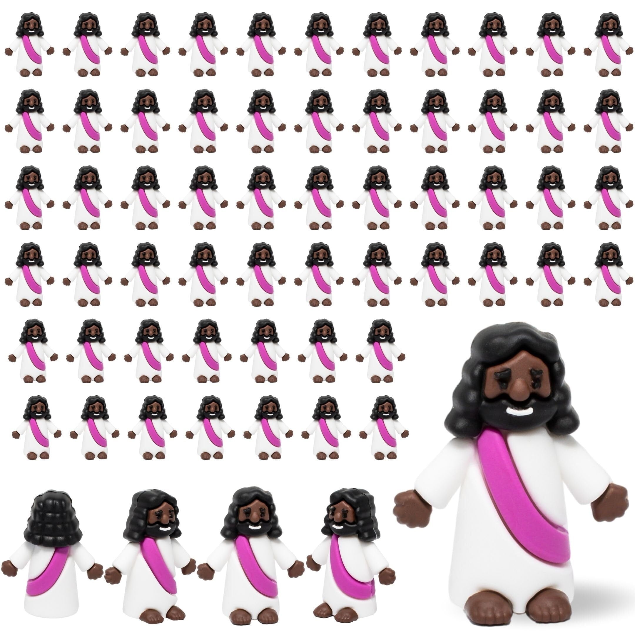 Mini Jesus Figures 50 Pcs-Tiny Jesus Bulk-Little Christ Figurines for ...