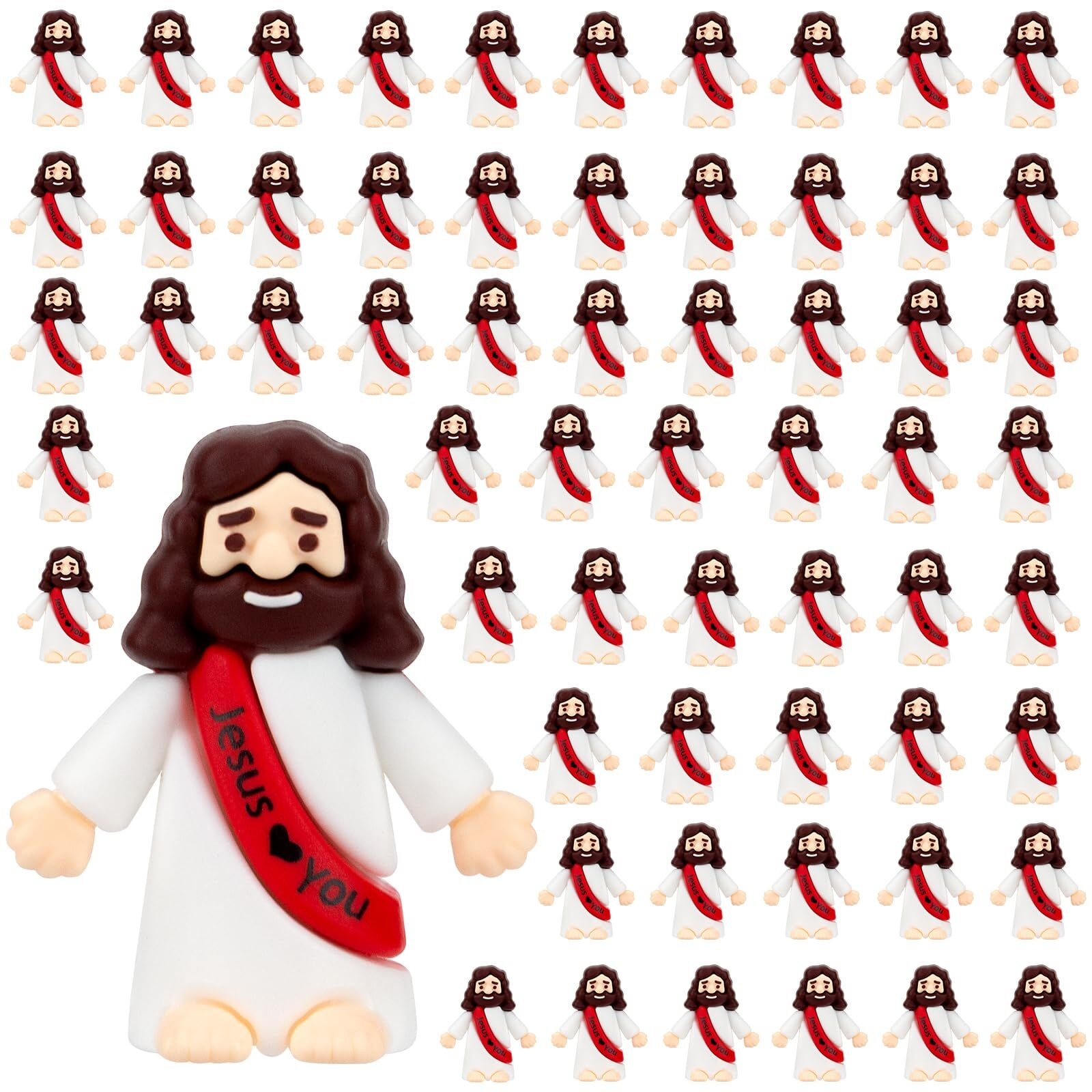 Mini Jesus Figures Rubber Little Jesus Figurine Original Design for ...
