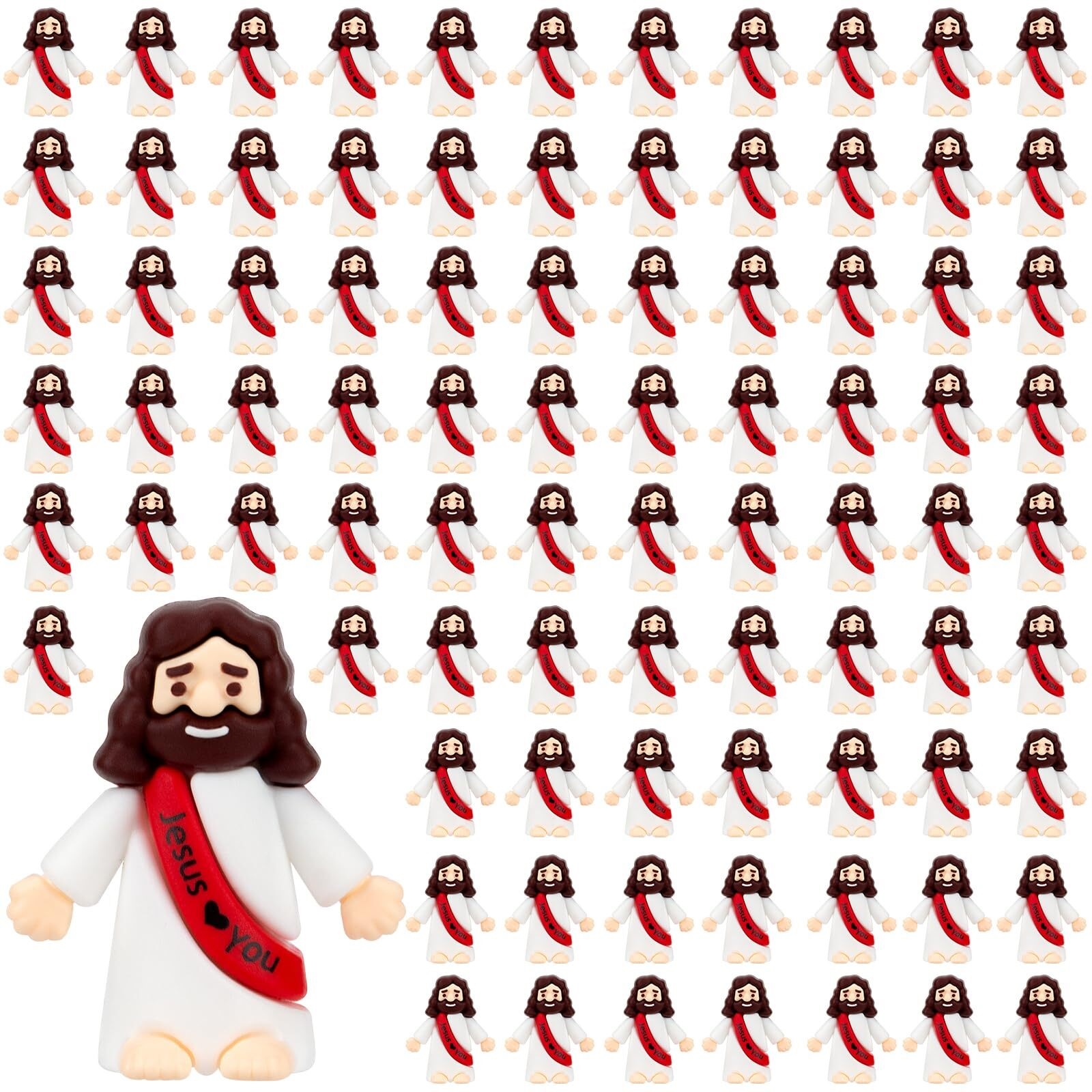 Mini Jesus Figures Rubber Little Jesus Figurine Original Design for ...