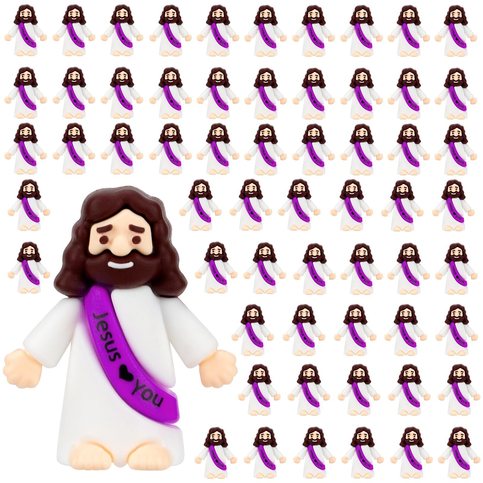 Mini Jesus Figures Rubber Little Jesus Figurine Original Design for ...