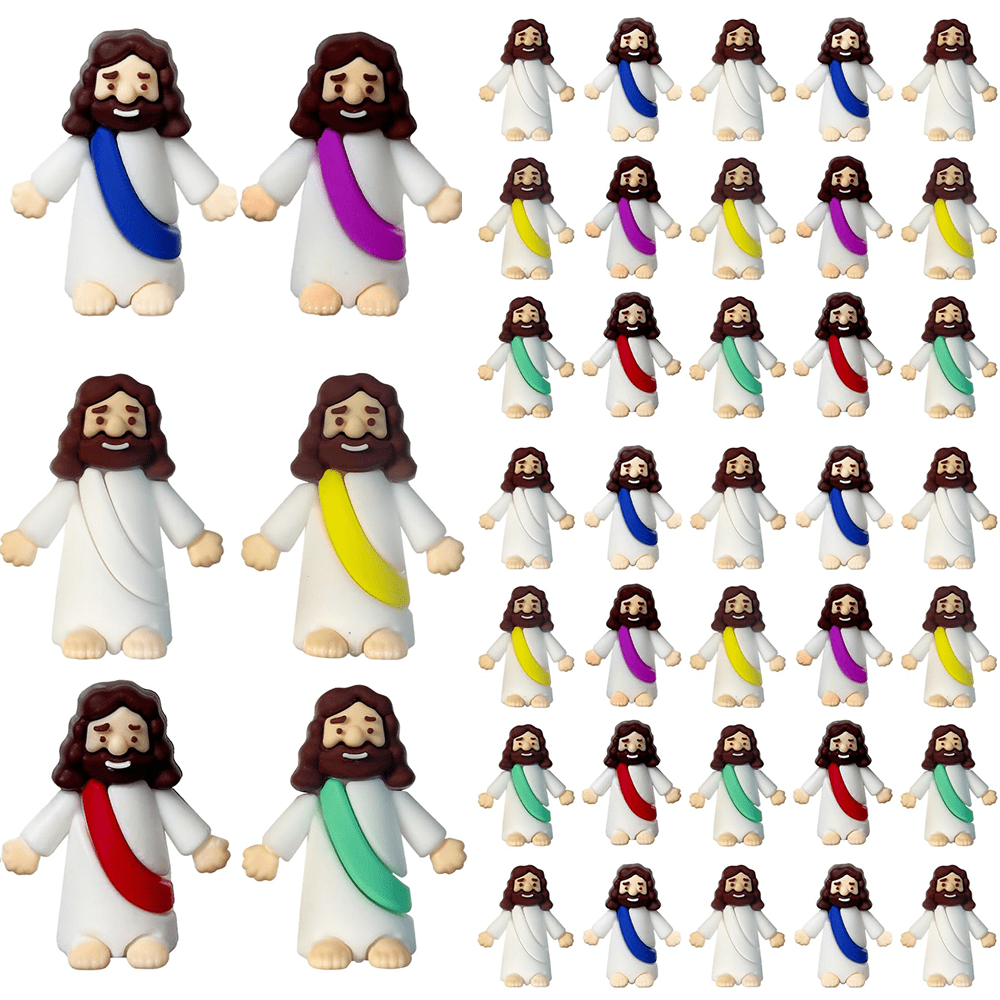 Mini Jesus Figures, Set of 30pcs Action Figures Little Jesus Figures ...