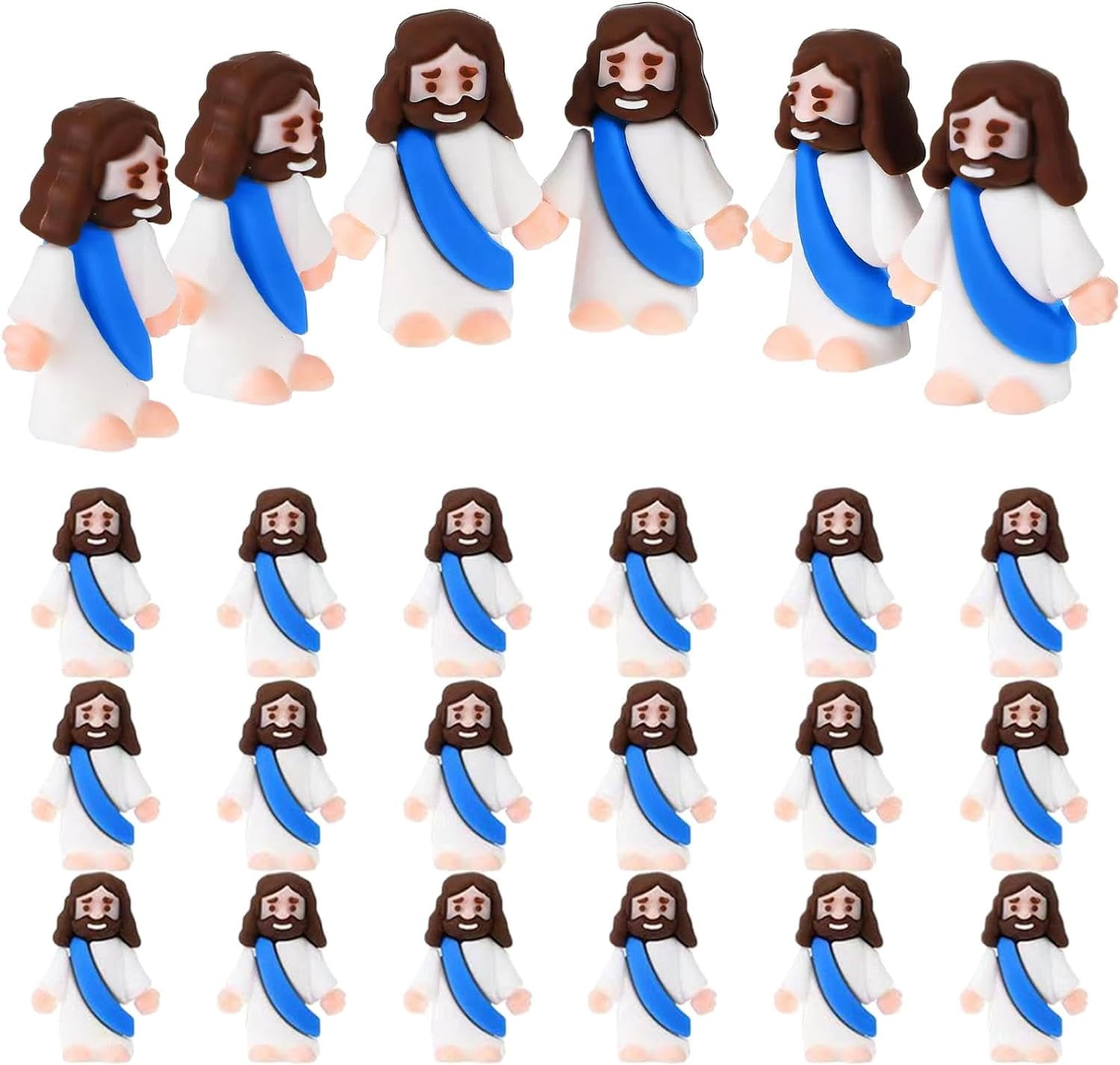 Mini Jesus Figurine Little Jesus Figures 24 Pack Jesus Doll Tiny Jesus ...