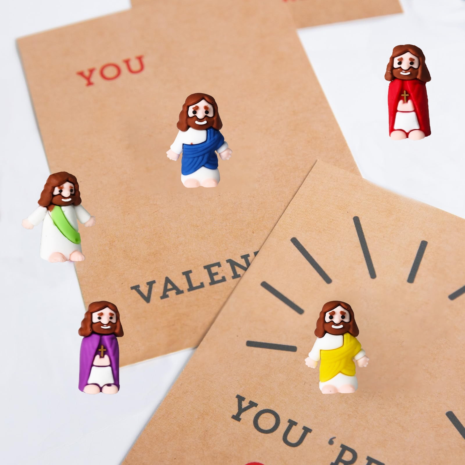 Mini Jesus Figurines,24-72 Pack Little Jesus Figures Toys to Hide Jesus ...