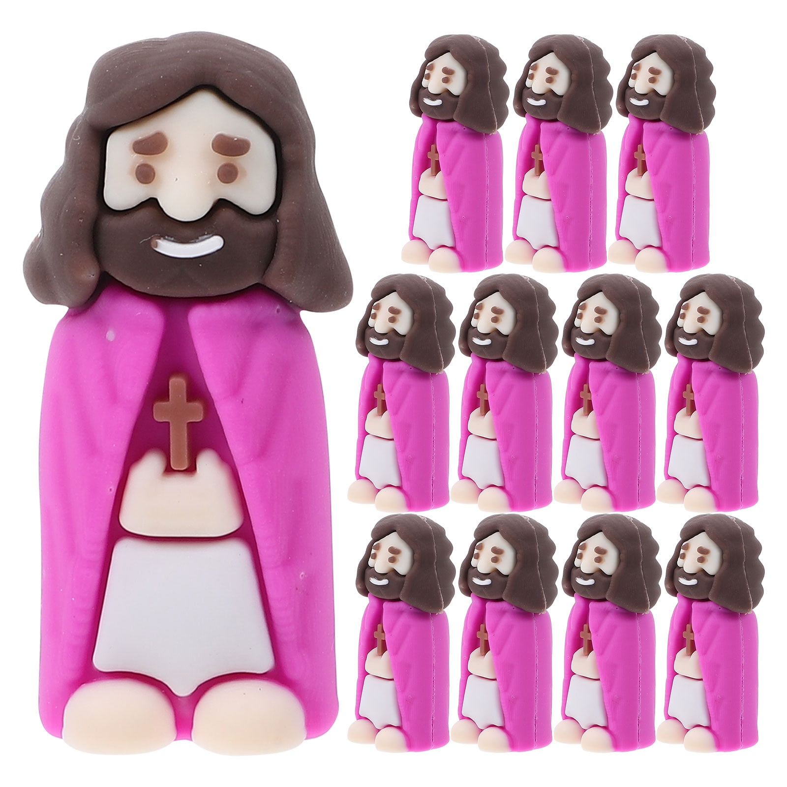 Mini Jesus Statue Accessories Modeling Villain Cartoon Sculptures ...