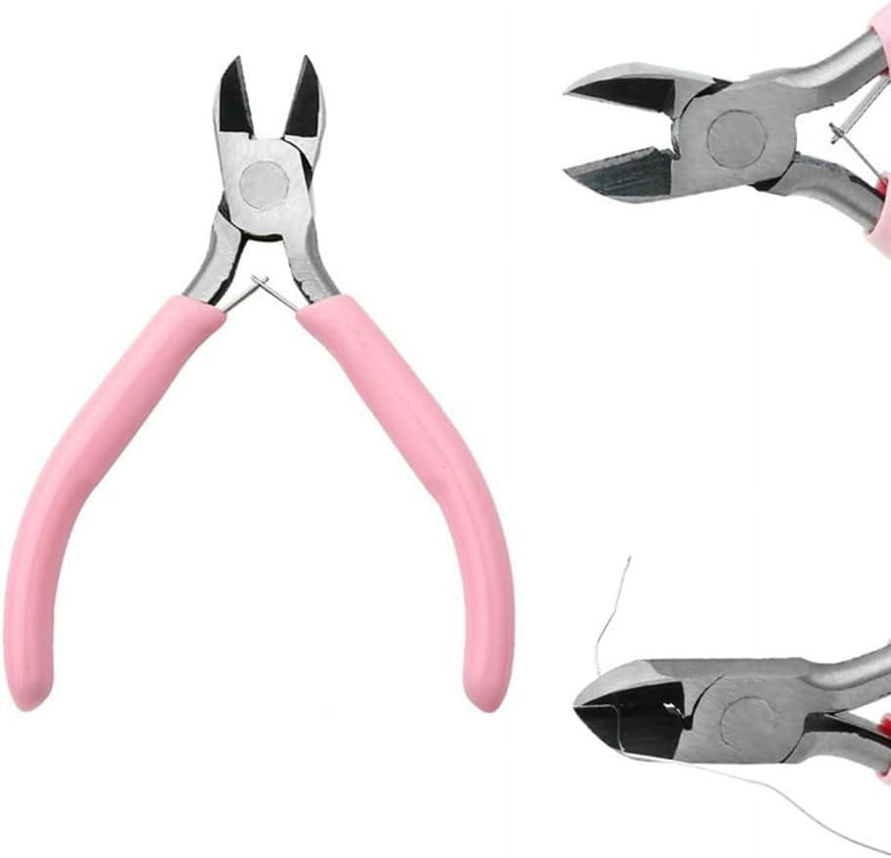 Mini Jewelry Pliers Tool Kit Soft Grip Handles Precision Wire Cutters ...