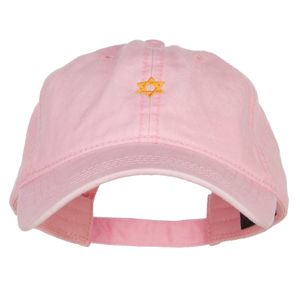 Mini Jewish Star of David Embroidered Cap - Pink OSFM - Walmart.com