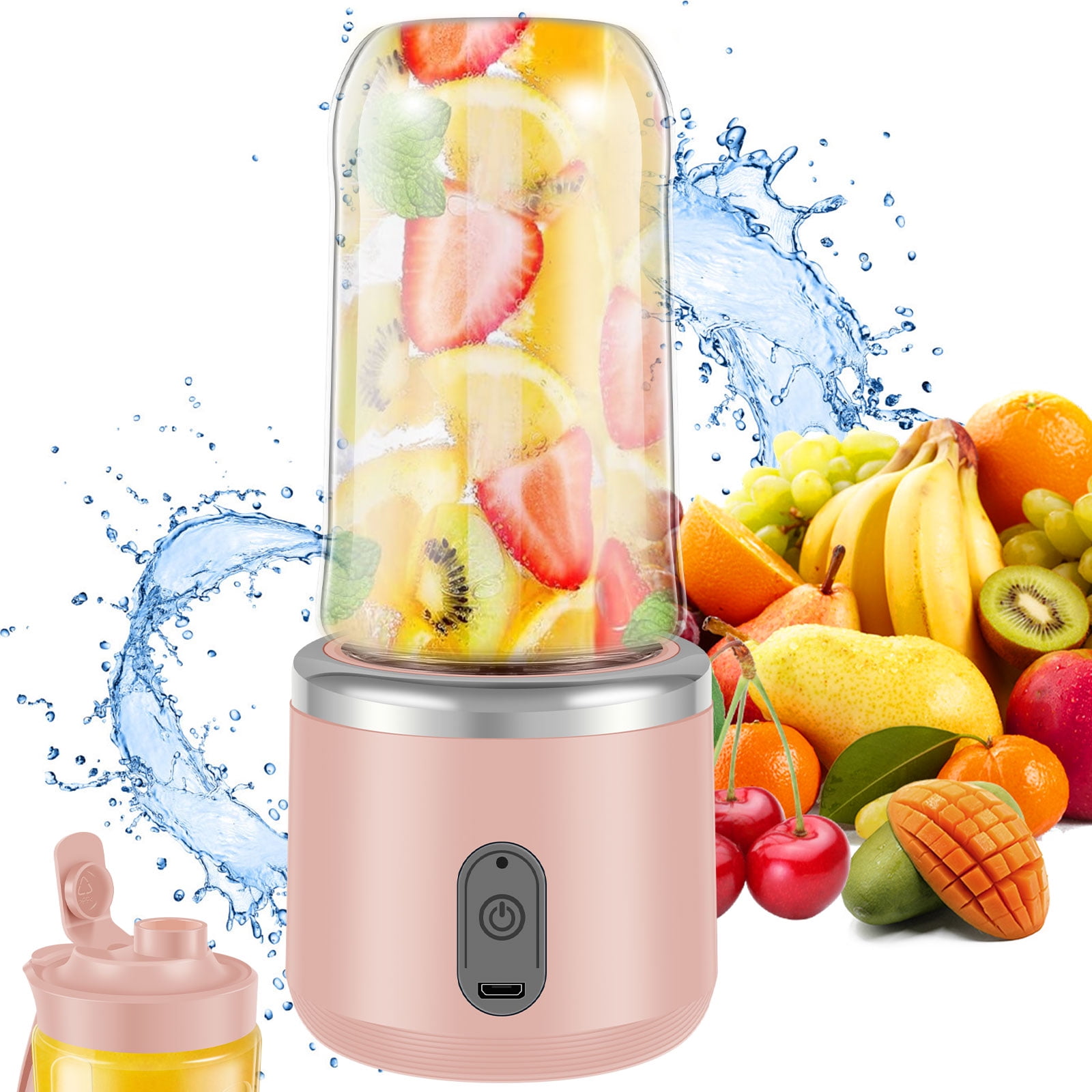 Mini Juice Blender 400ml Portable Blender Cup Six Blade Juice Mixer ...