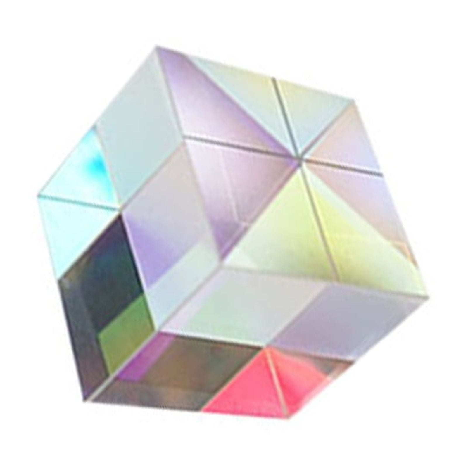 Mini K9 Crystal Glass Prism Cube,Optical Glass RGB Dispersion Prism X ...