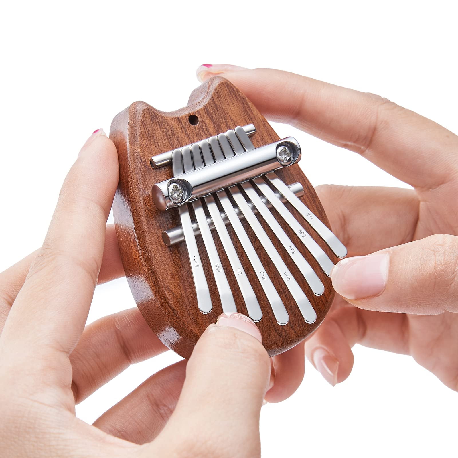 Mini Kalimba 8 Key Thumb Piano 1 Pack Water Drop Style Cute Instrument ...