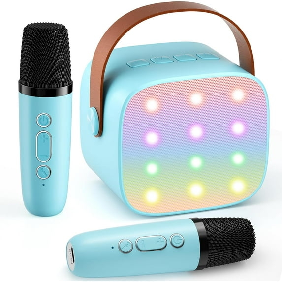 Mini Karaoke Machine with 2 Wireless Microphones, 2026 TOP Kids ...