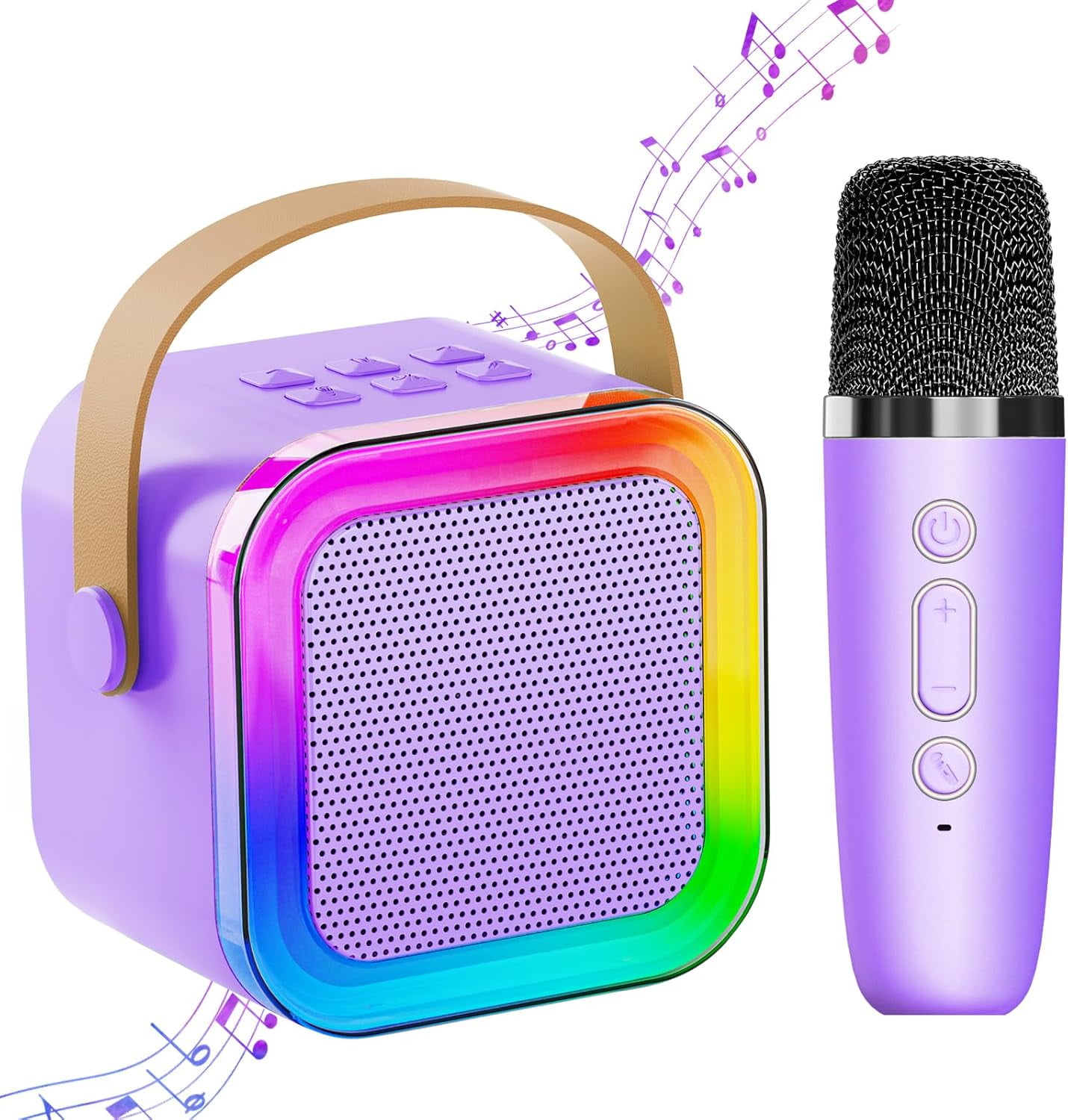 Mini Karaoke Machine for Kids Adults,Portable Bluetooth Speaker, 1-2 ...