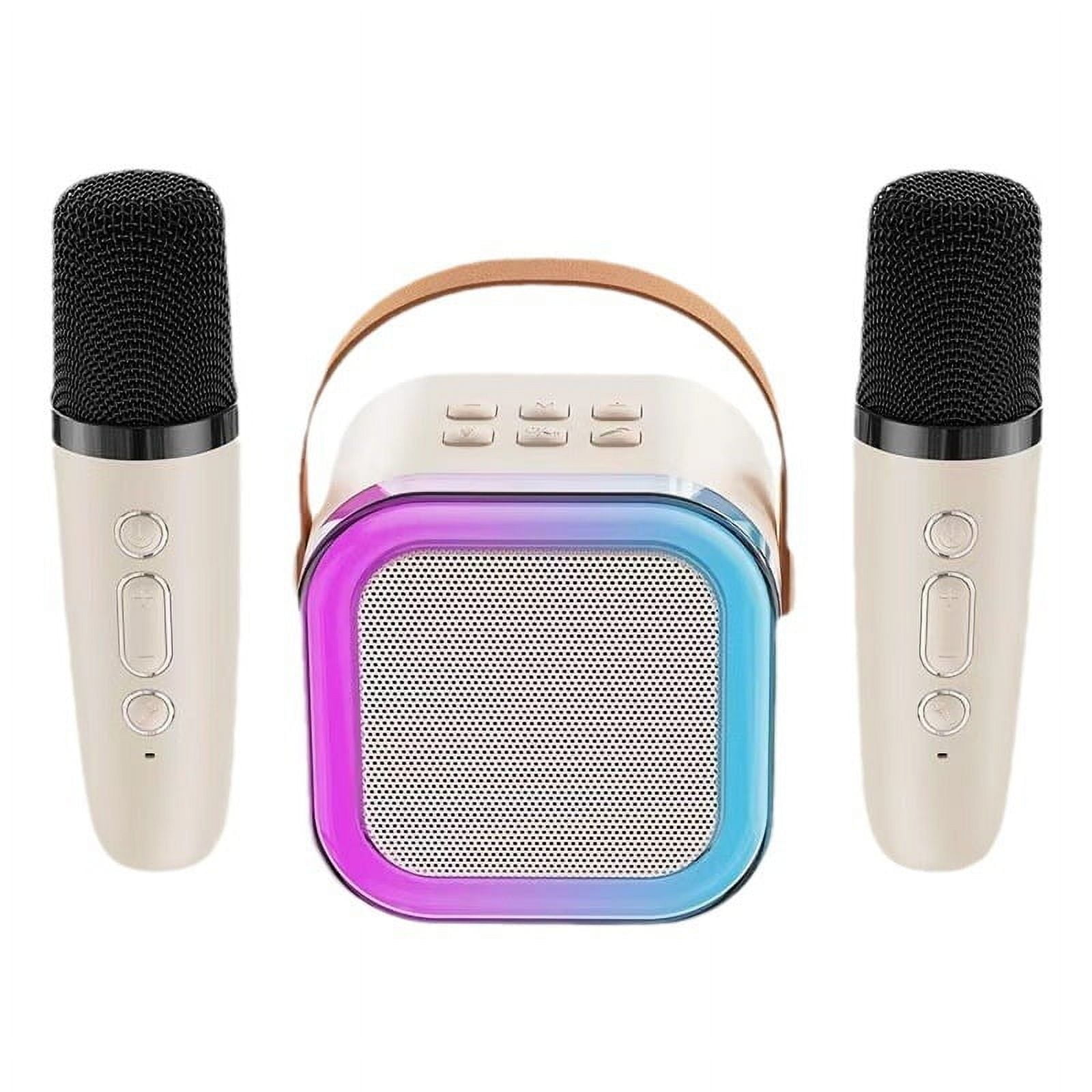 Mini Karaoke Machine for Kids Adults,Portable Bluetooth Speaker with 2 ...