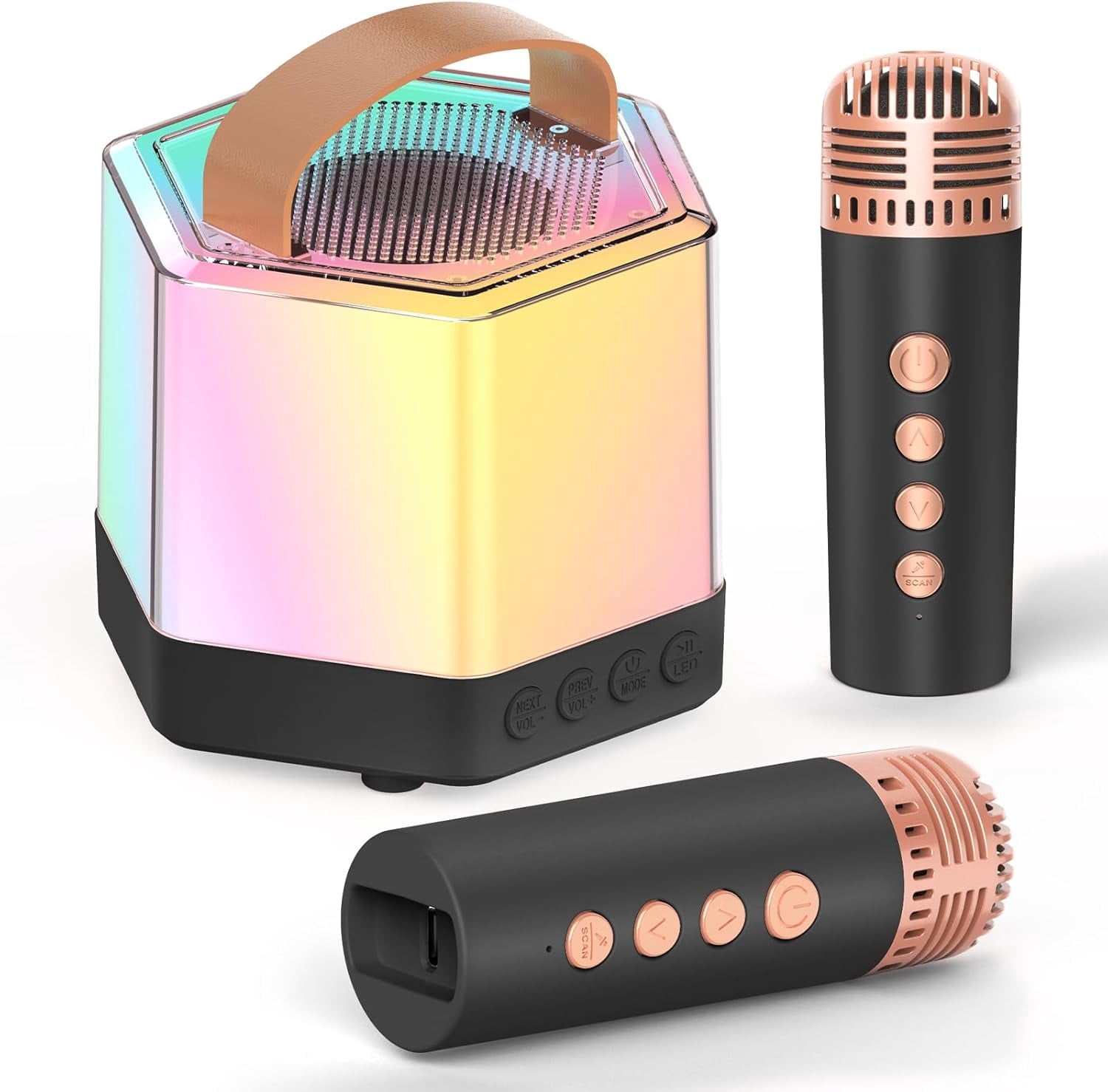 Mini Karaoke Machine for Kids - Portable Bluetooth Karaoke Speaker with ...
