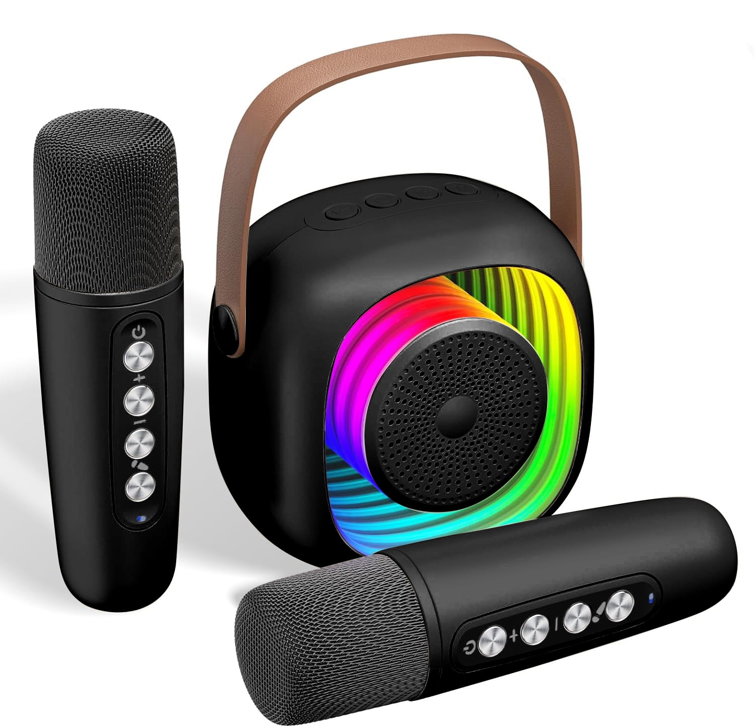 Mini Karaoke Machine for Kids, Portable Bluetooth Speaker with 2 ...
