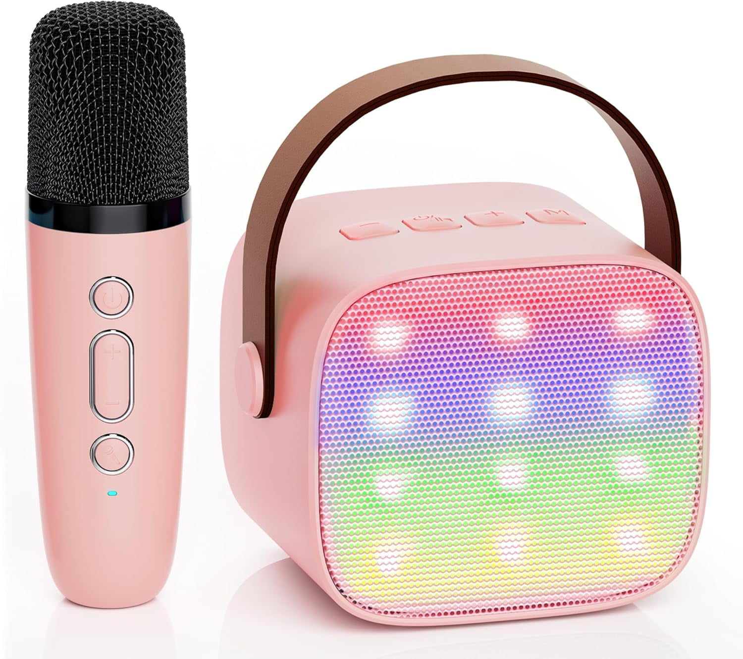 Mini Karaoke Machine for Kids, Portable Bluetooth Speaker with Wireless ...