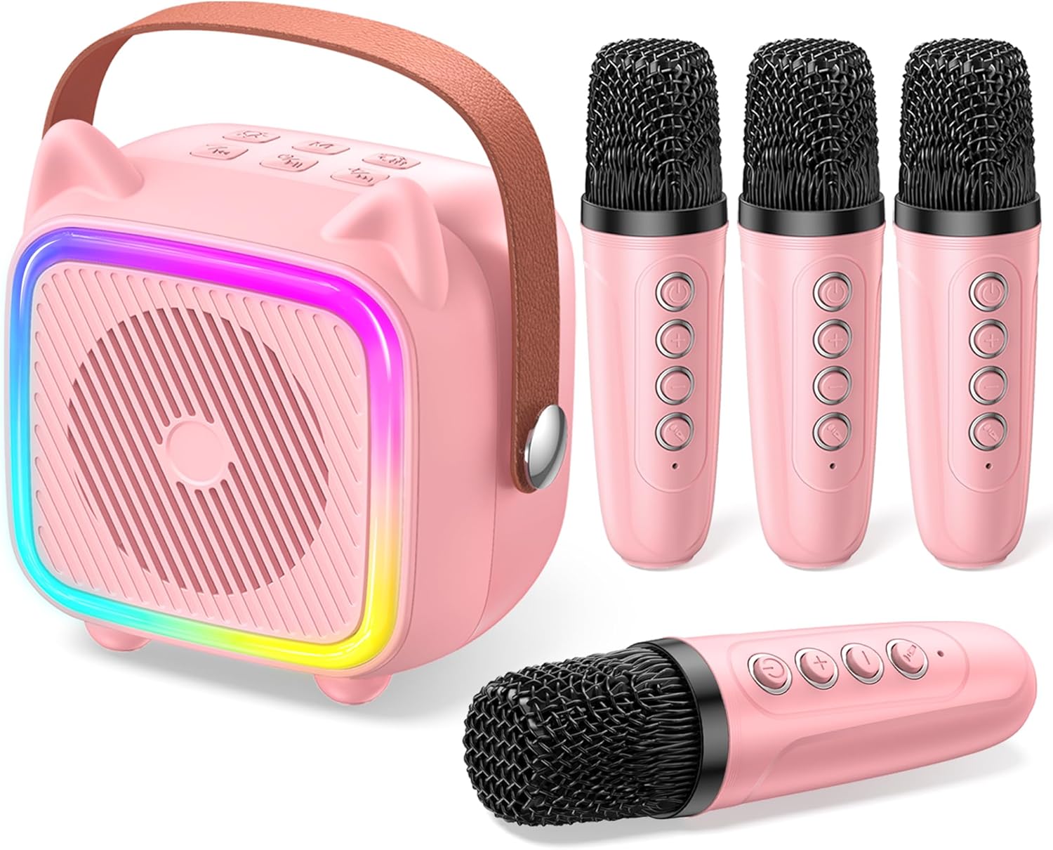 Mini Karaoke Machine for Kids Portable Karaoke Machine with 2 Bluetooth ...