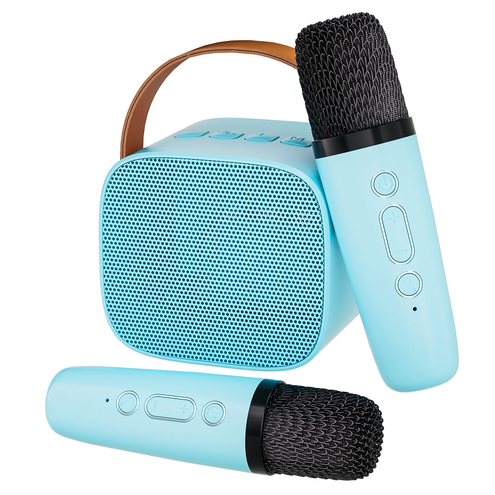 Mini Karaoke Machine, Portable Bluetooth Karaoke Speaker with 2 ...
