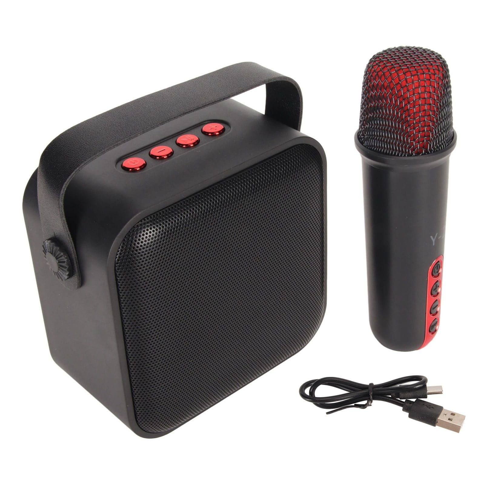 Mini Karaoke Machine Set Portable Bluetooth Speaker with 1 Wireless ...