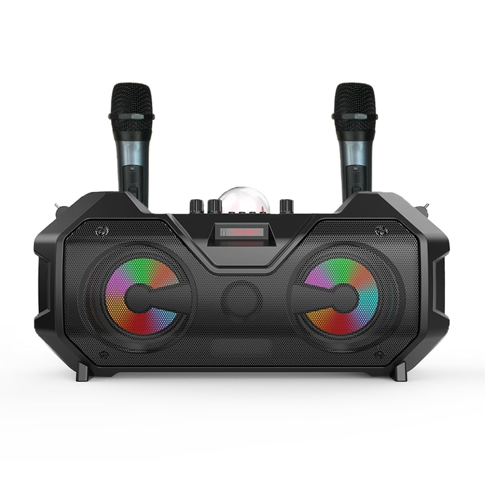 Mini Karaoke Machine Wireless Microphone and Speaker Set with 2 ...