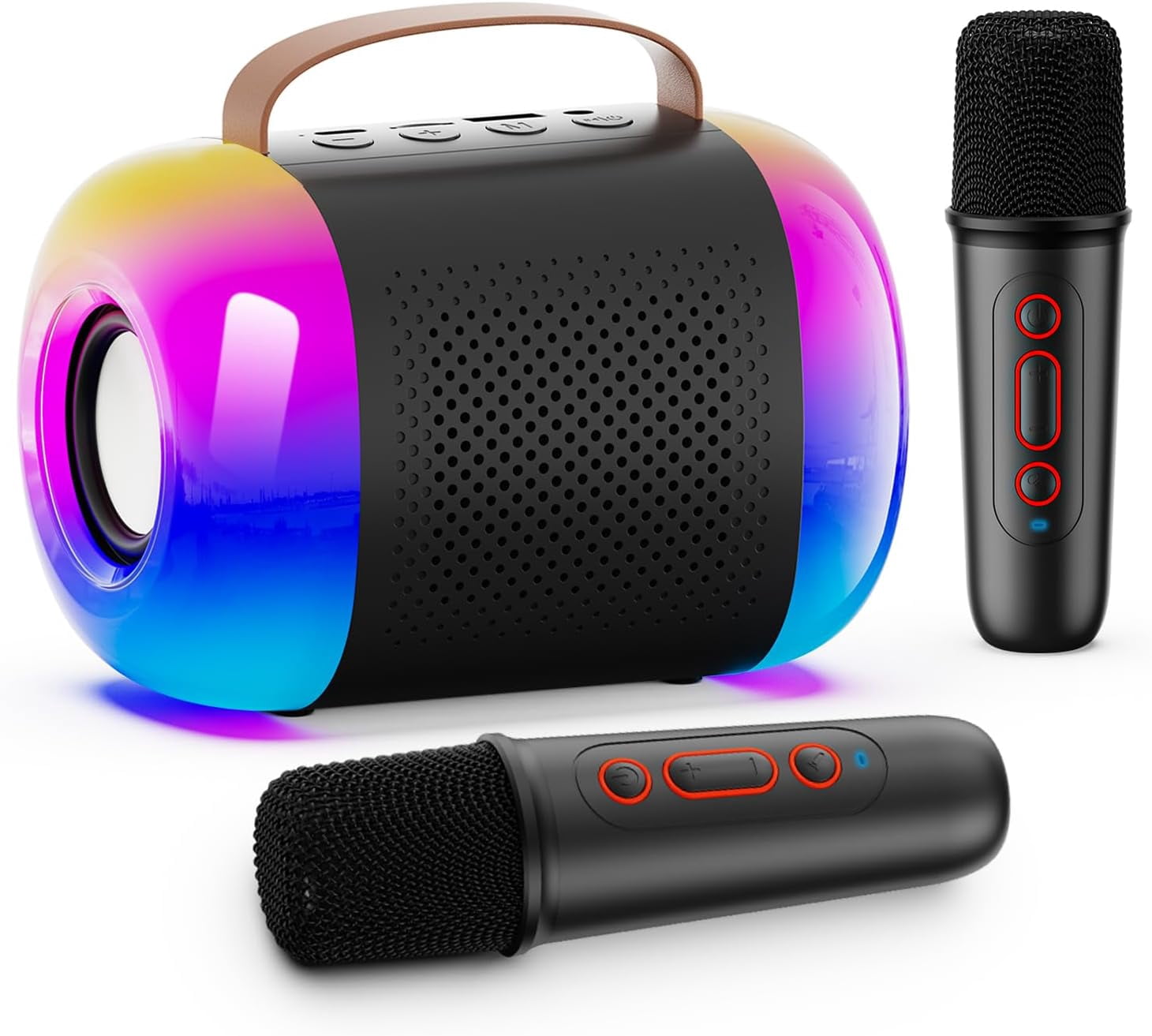 Mini Karaoke Machine for Kids and Adults, Portable Bluetooth Speaker ...