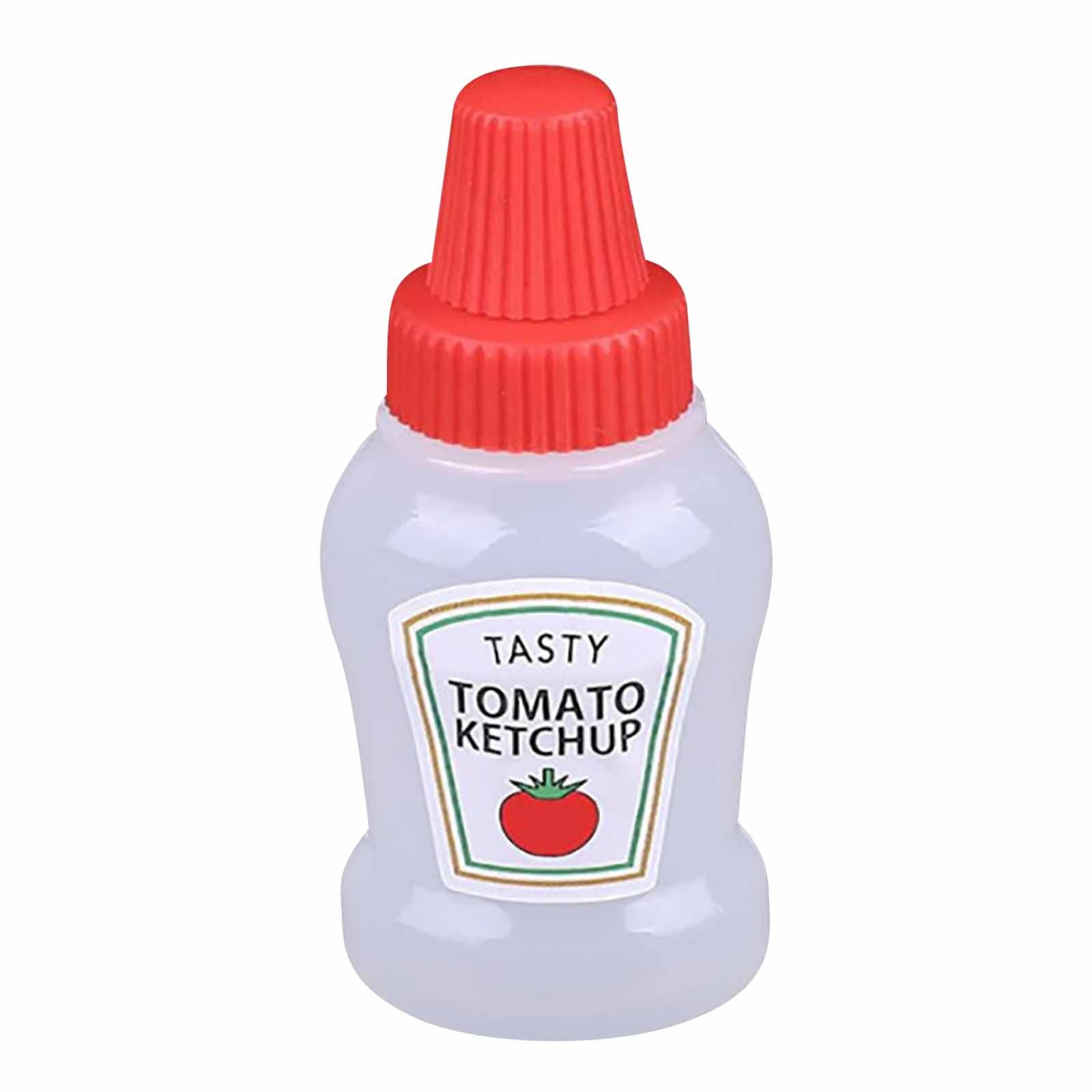 Mini Ketchup Bottles with Sturdy Screw Cap,25ml Portable Ketchup Mini ...