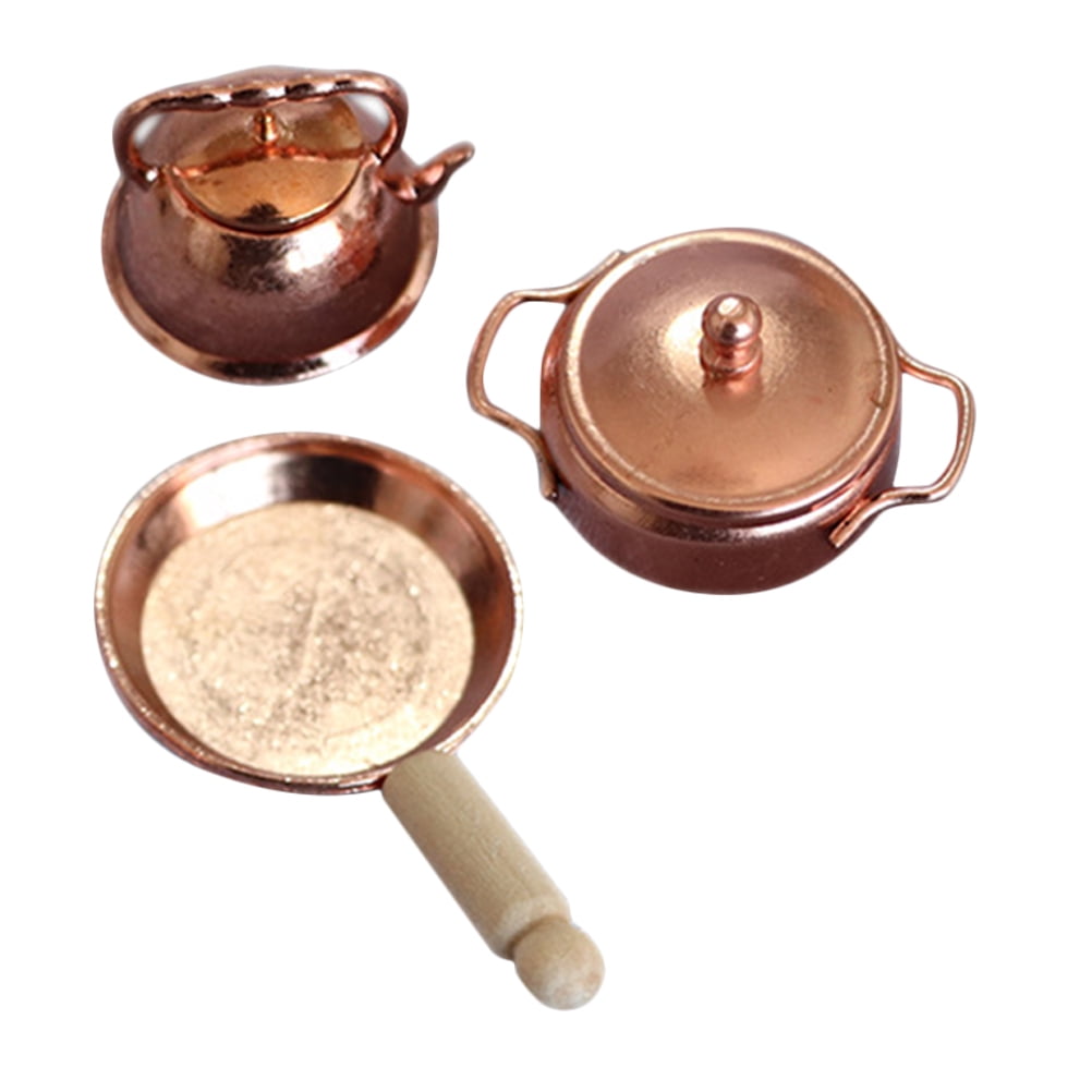 Mini Kettle Kitchen Accessories Toys Toddler Cooking Playset Furniture ...