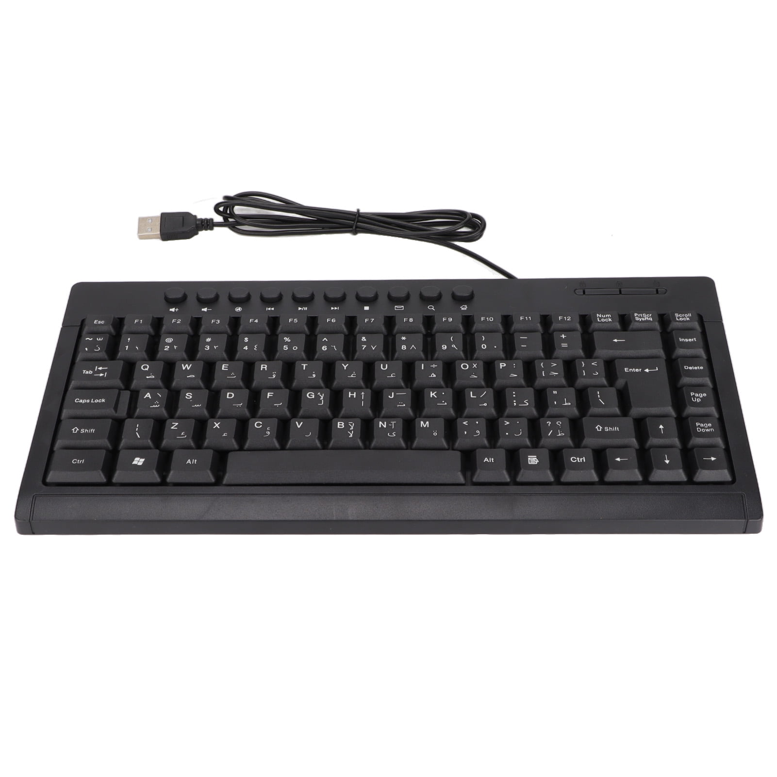 Mini Keyboard, Desktop Computer Laptop 95 Keys Black Wired USB Single ...