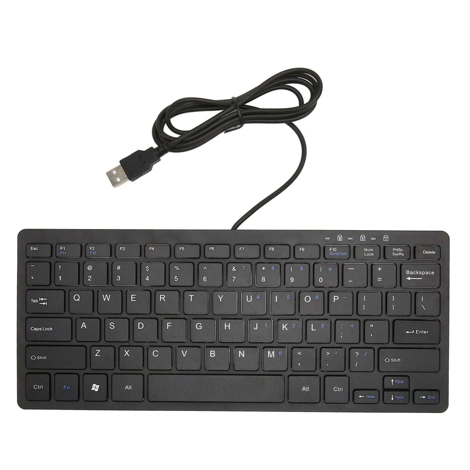 Mini Keyboard Mini Ultra Thin 78 Keys USB Wired Keyboard Scissor Keys ...