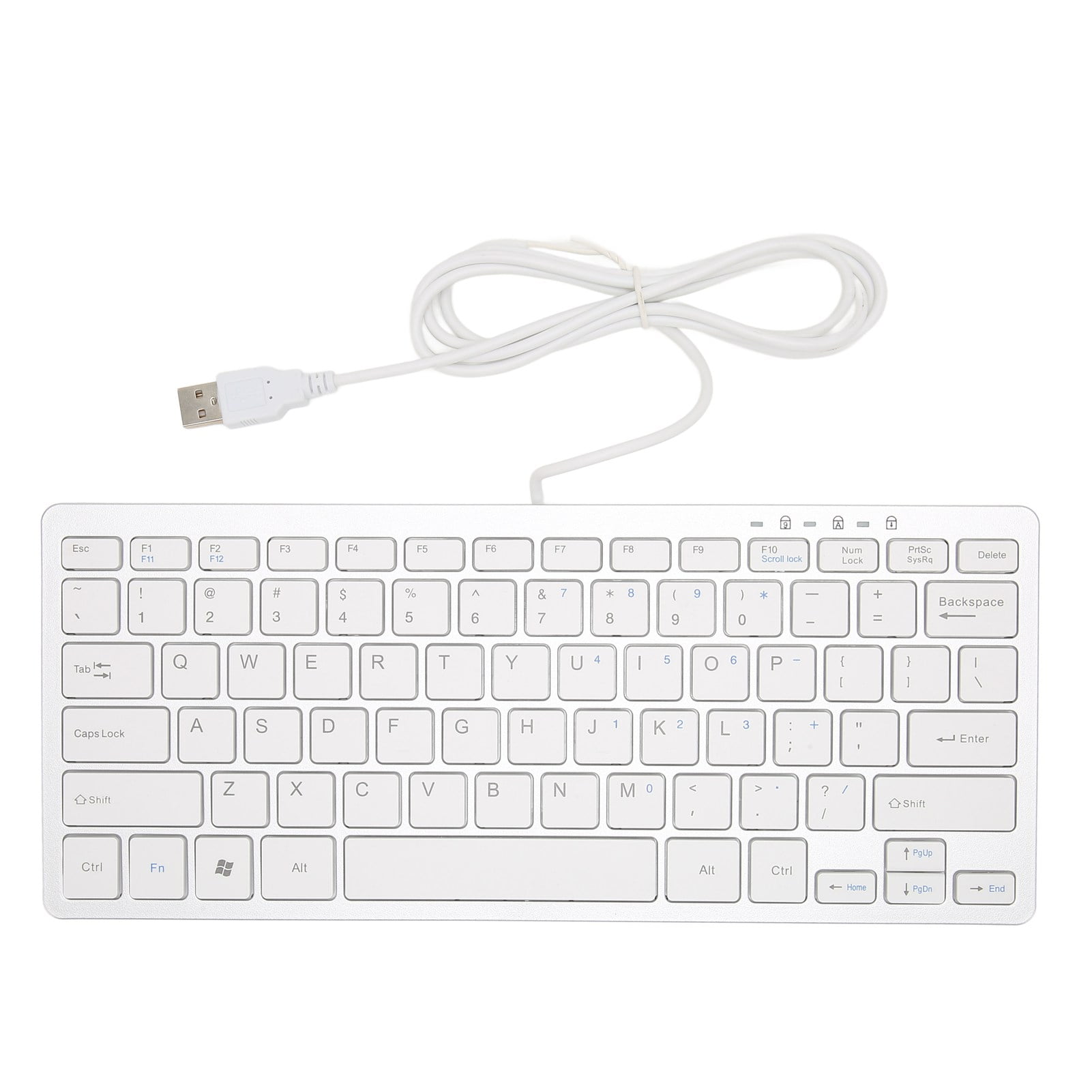 Mini Keyboard Mini Ultra Thin 78 Keys USB Wired Keyboard Scissor Keys ...
