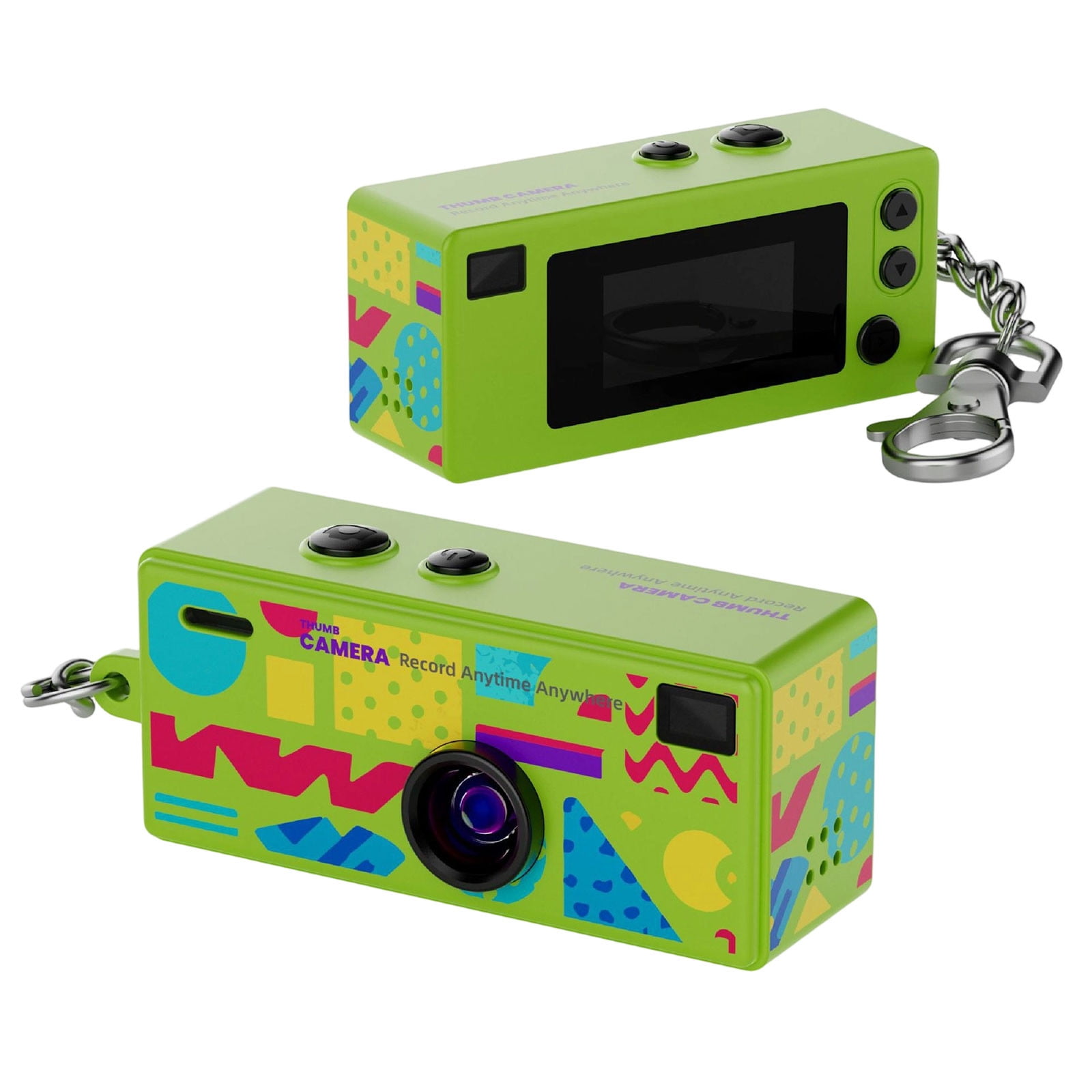 Mini Keychain Digital Camera , 1984 Retro Portable Thumb Camera, 1080p ...