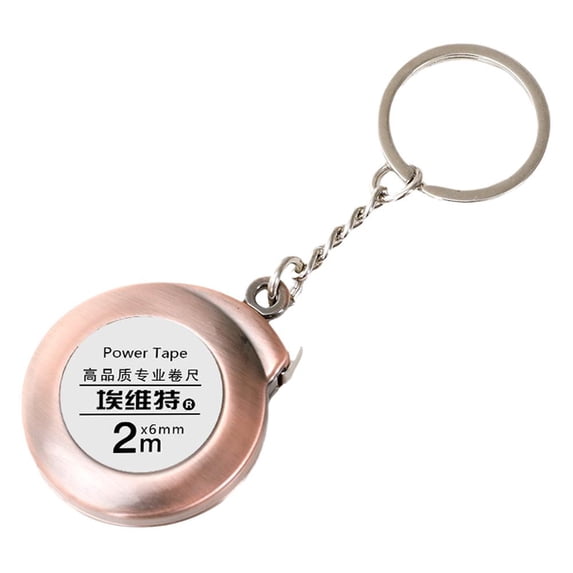 Mini Keychain Tape Measure 2M Steel Retractable Portable Pocket ...