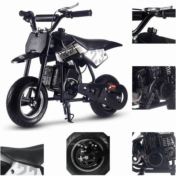 FRP GMB100 99CC 4-Stroke Mini Bike, Gas Powered, LED Headlight, 28 Mph ...