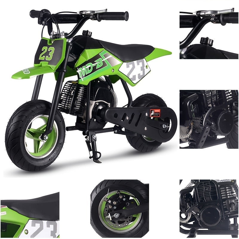 Mini Kid Dirt Bike,49 CC 2-Stroke Gas Bike for Off-Rode Tire,Max Load ...