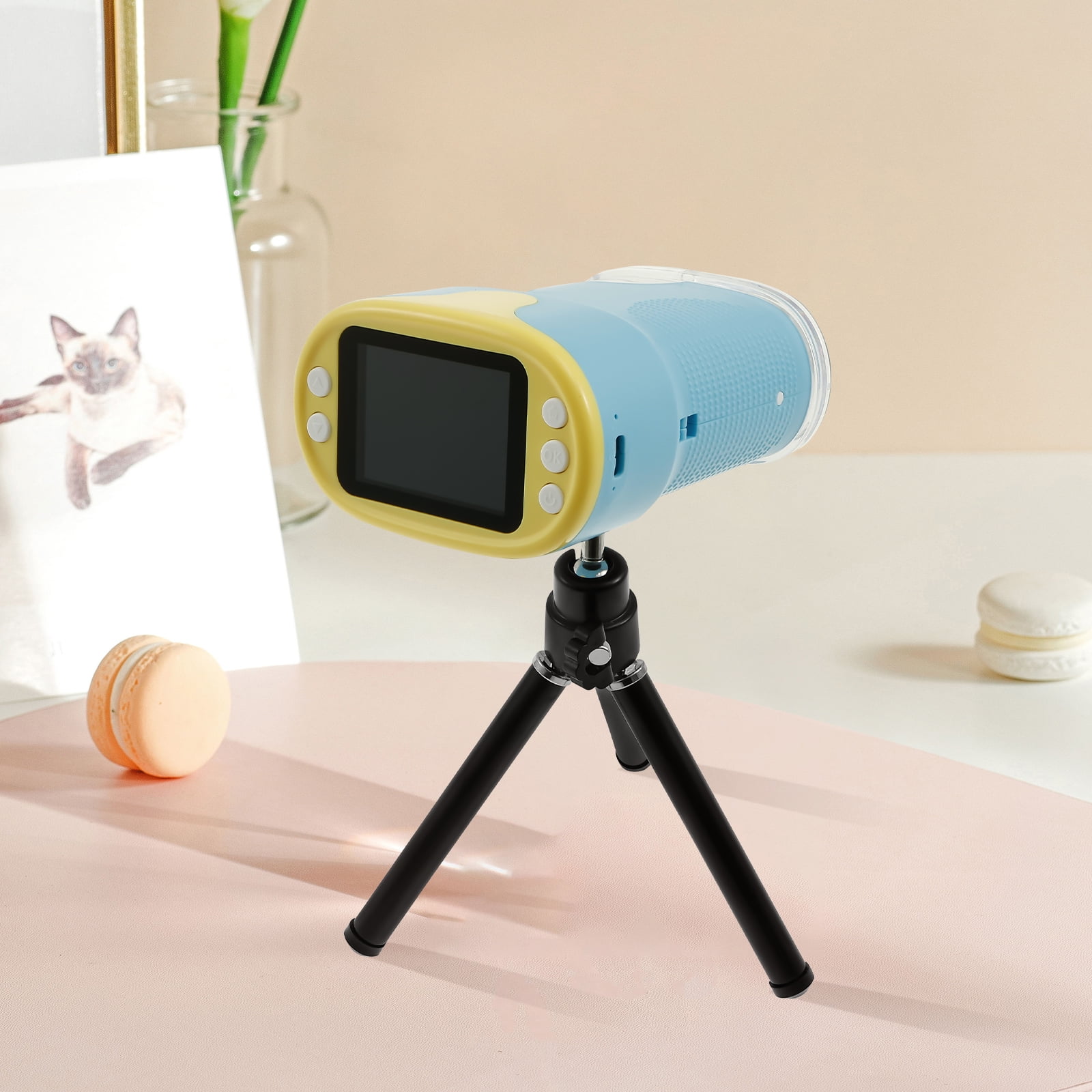 Mini Kid Microscope 1000X Pocket Microscope Rechargeable Children ...